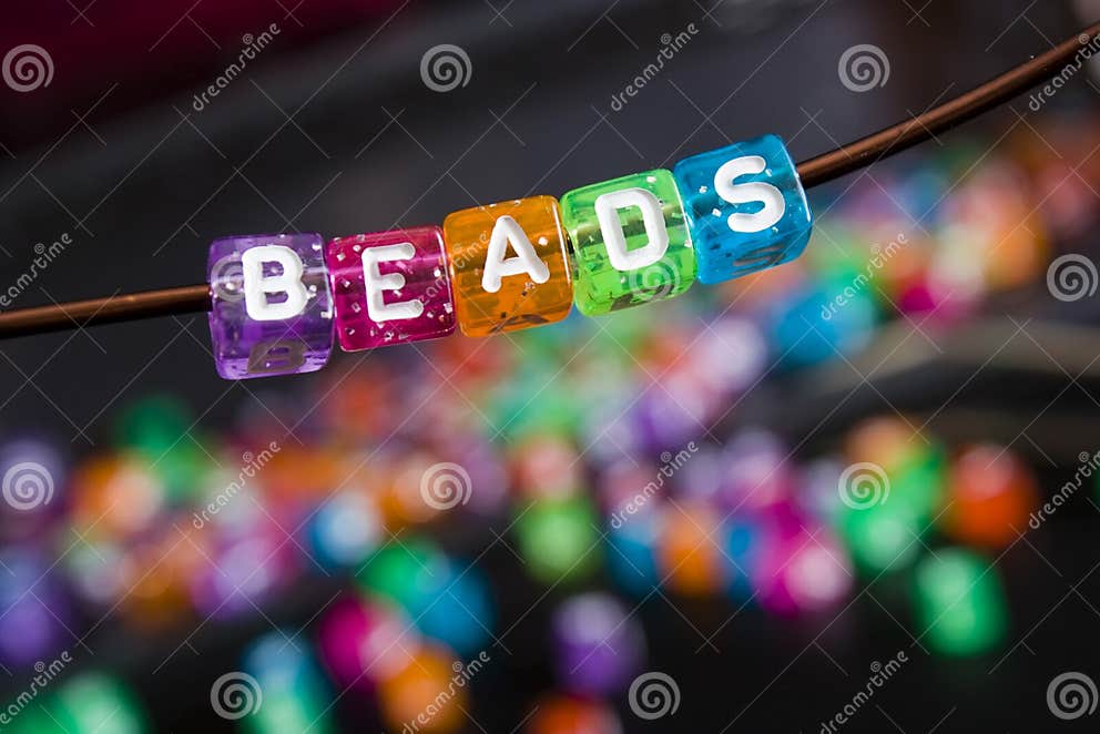 Beads stock photo. Image of hobbyist, spell, play, font - 12540274