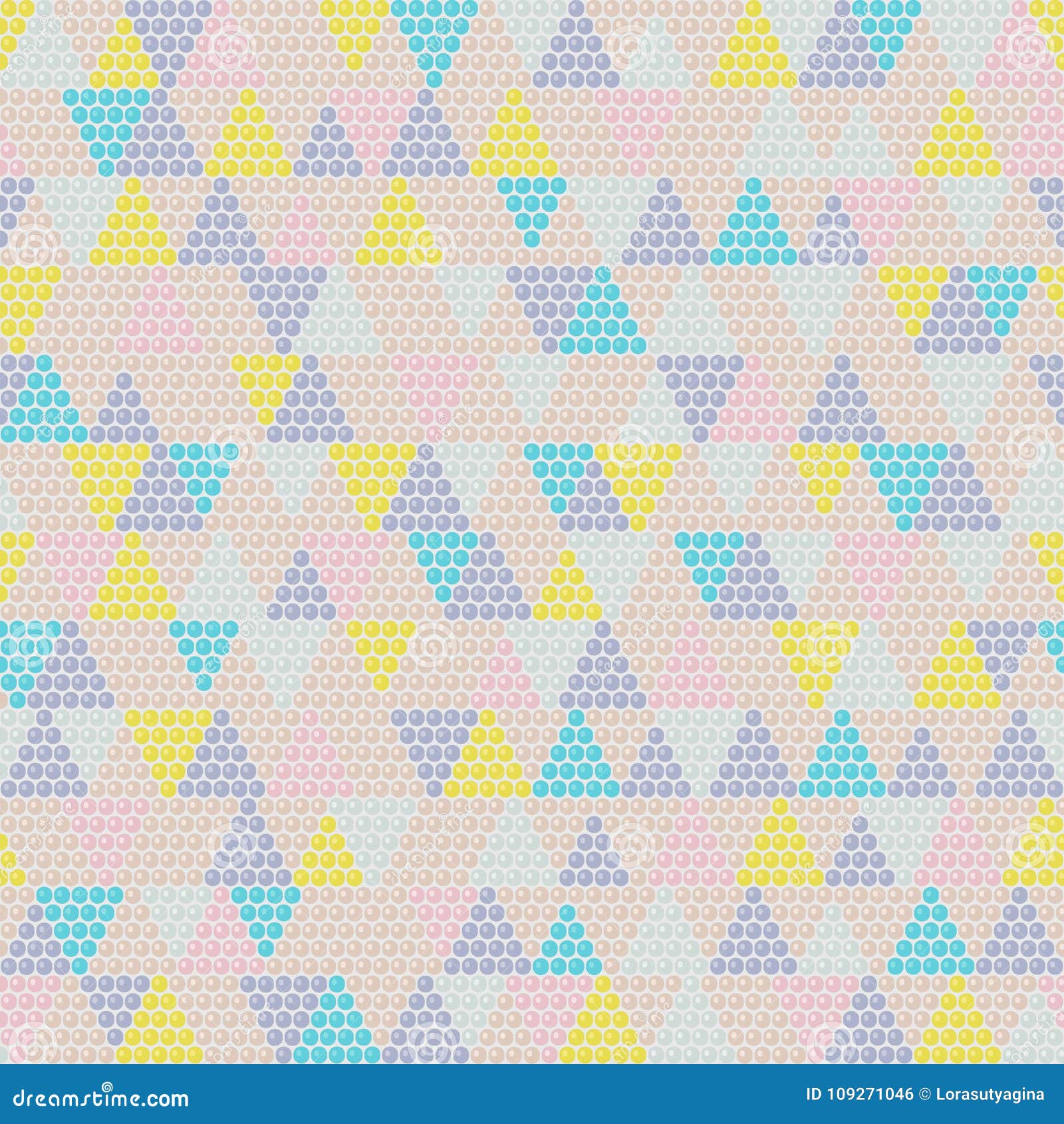 Beads and Beadwork. Spring Colors Seamless Pattern Stock Vector ...