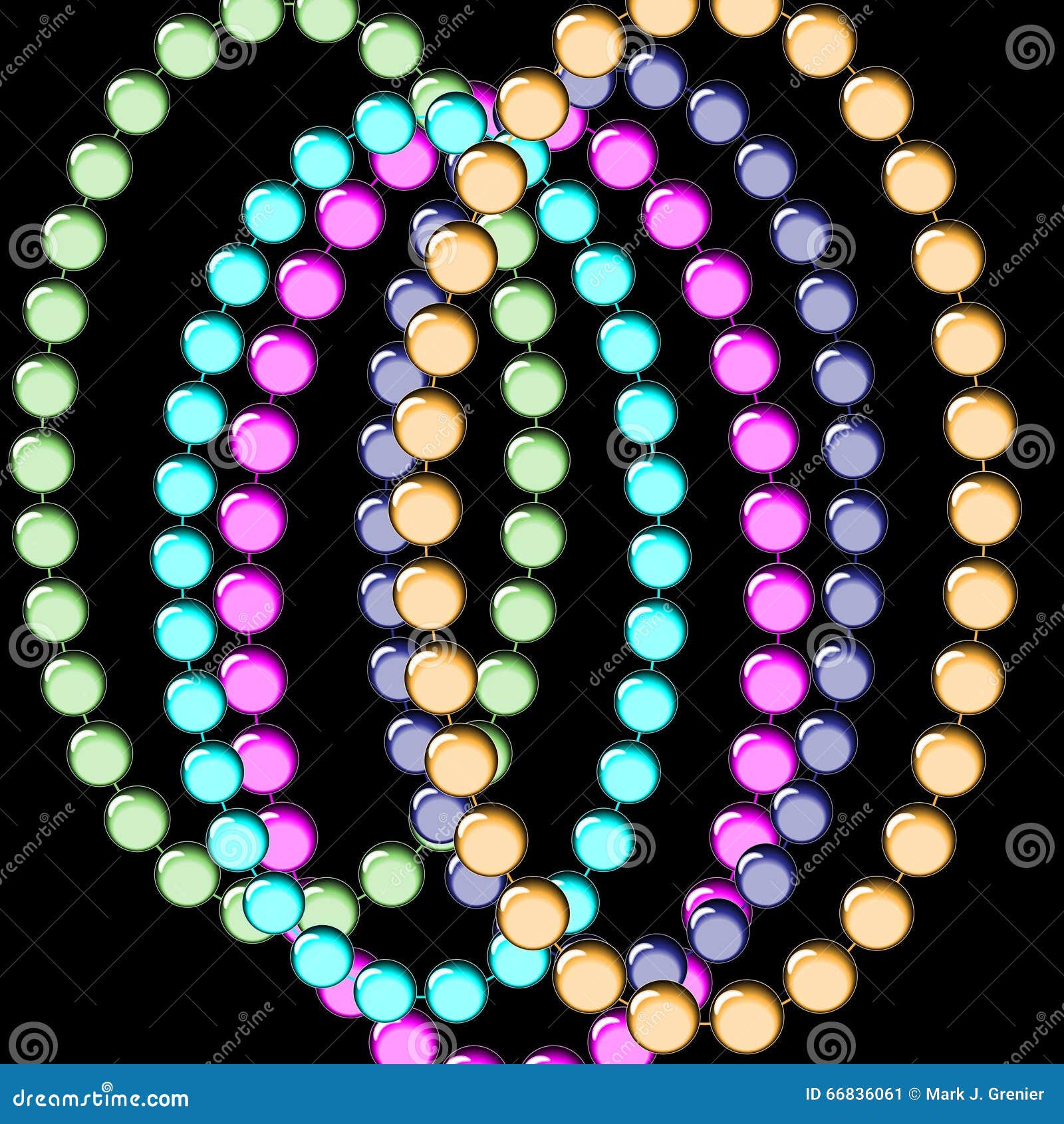 Beads stock vector. Illustration of beads, decoration - 66836061