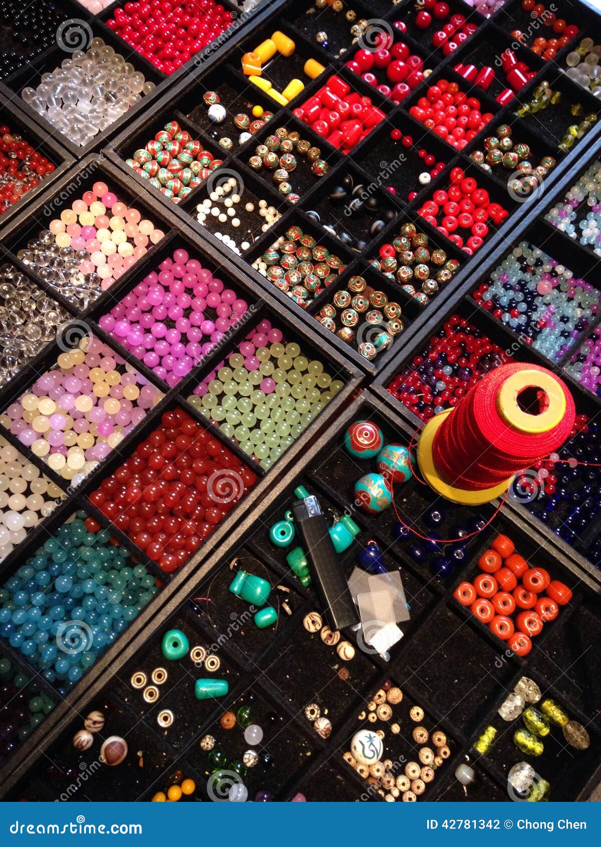 Beads for handicraft stock photo. Image of bead, material - 42781342