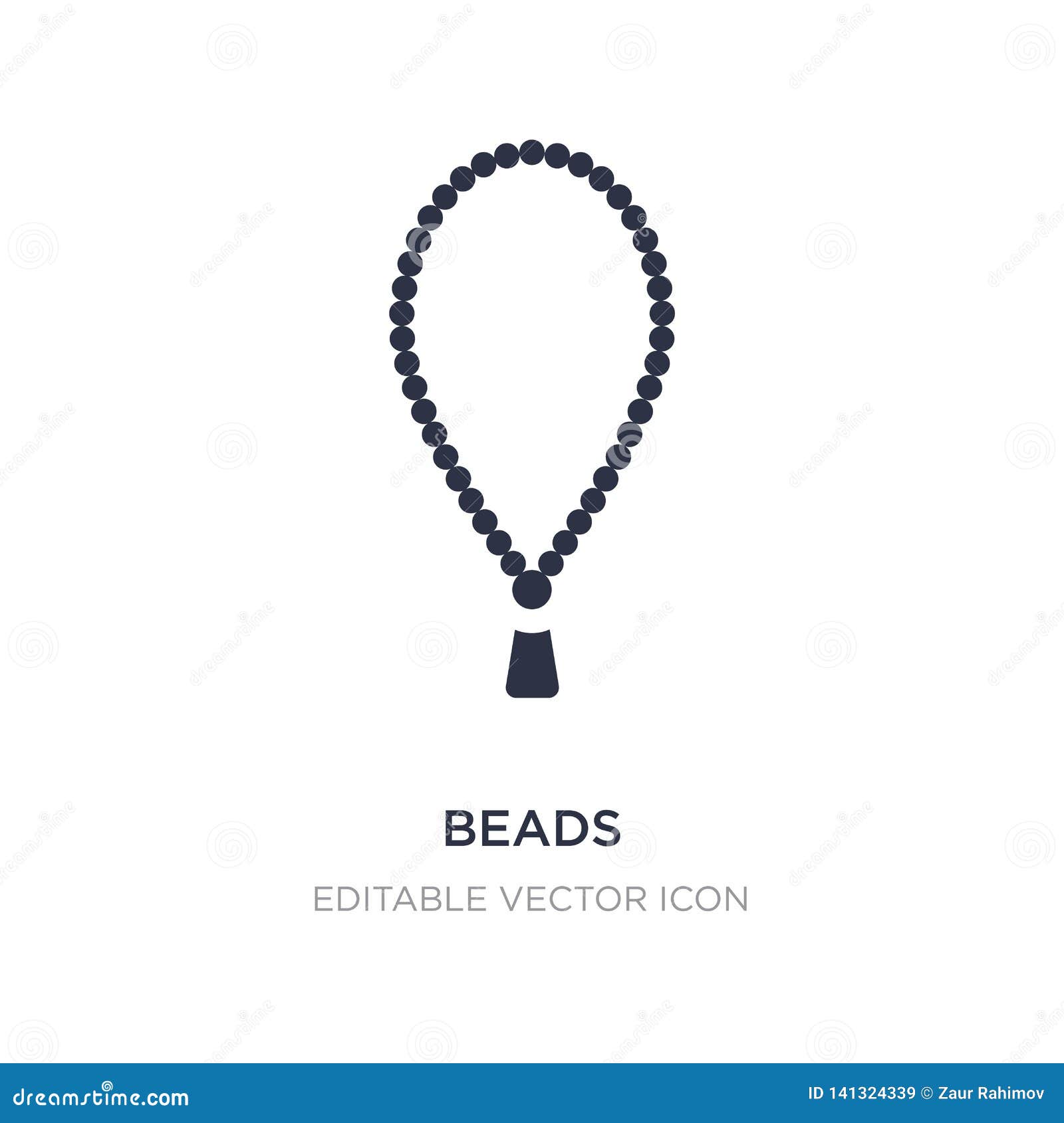 Beads Icon on White Background. Simple Element Illustration from ...