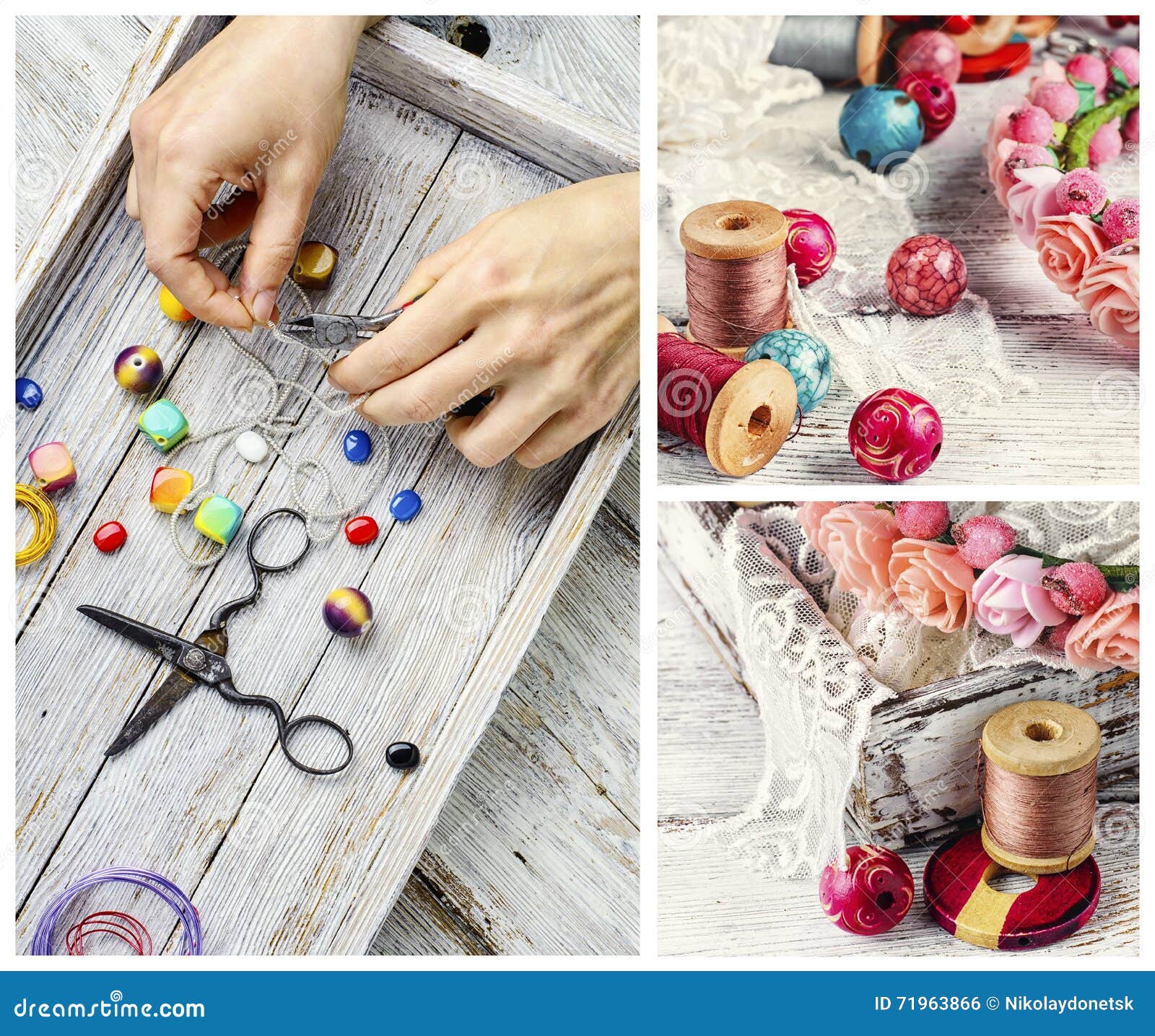 Beads for jewelry stock photo. Image of collage, bracelet - 71963866