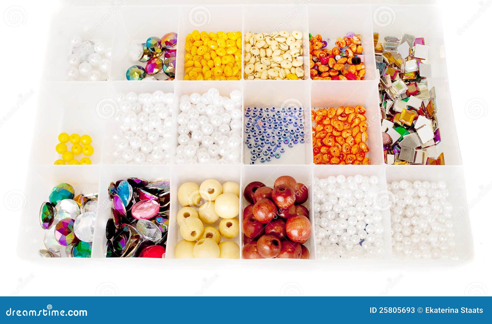 Beads set stock image. Image of personal, boxes, handwork - 25805693