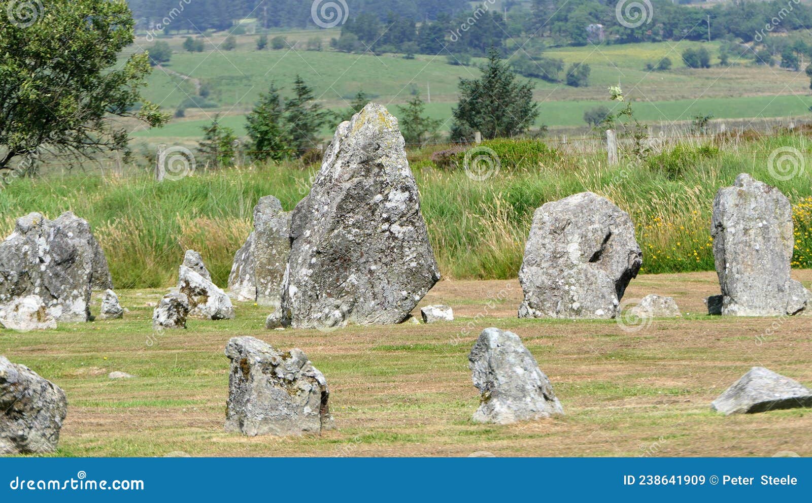 Beaghmore Neolithic Stone Circles Tyrone Northern Ireland Stock Image ...