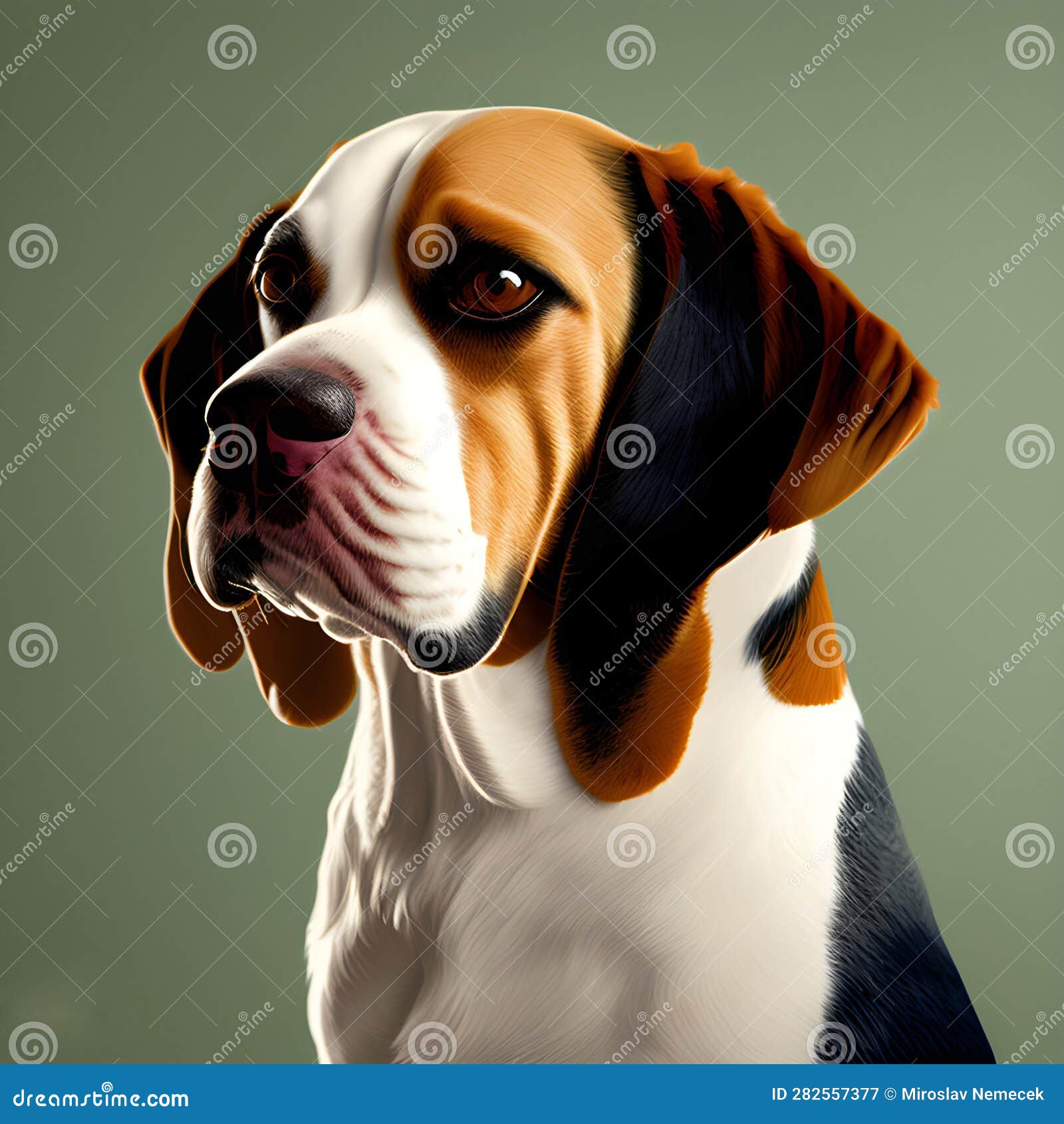 Beagle Dog, Generative AI Illustration Stock Illustration ...