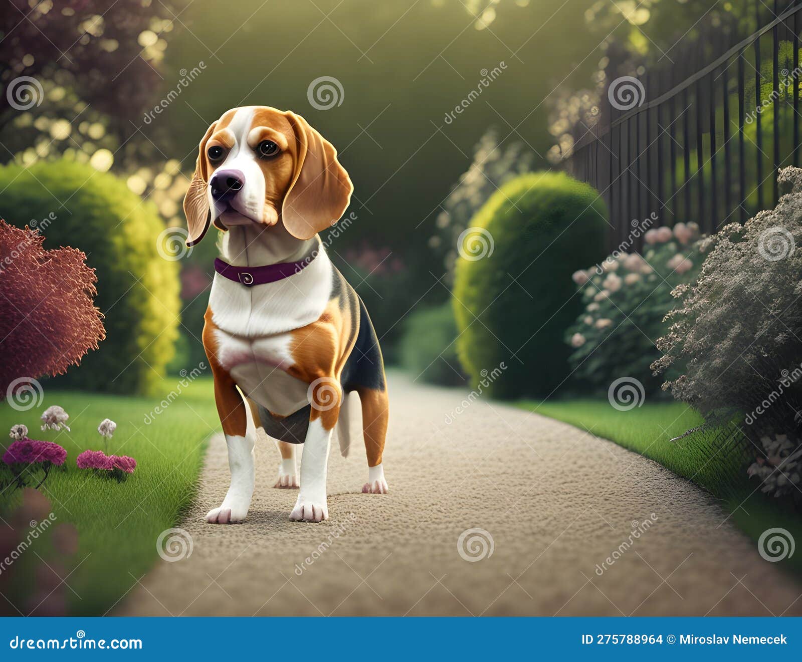 Beagle Dog, Generative AI Illustration Stock Illustration ...