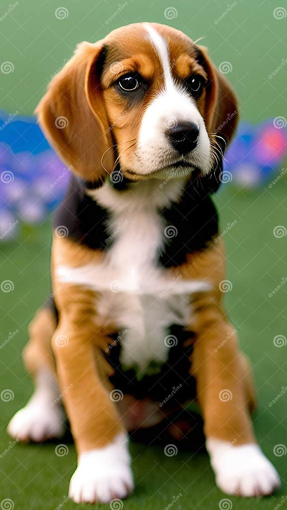Beagle Dog Illustration Artificial Intelligence Artwork Generated Stock ...