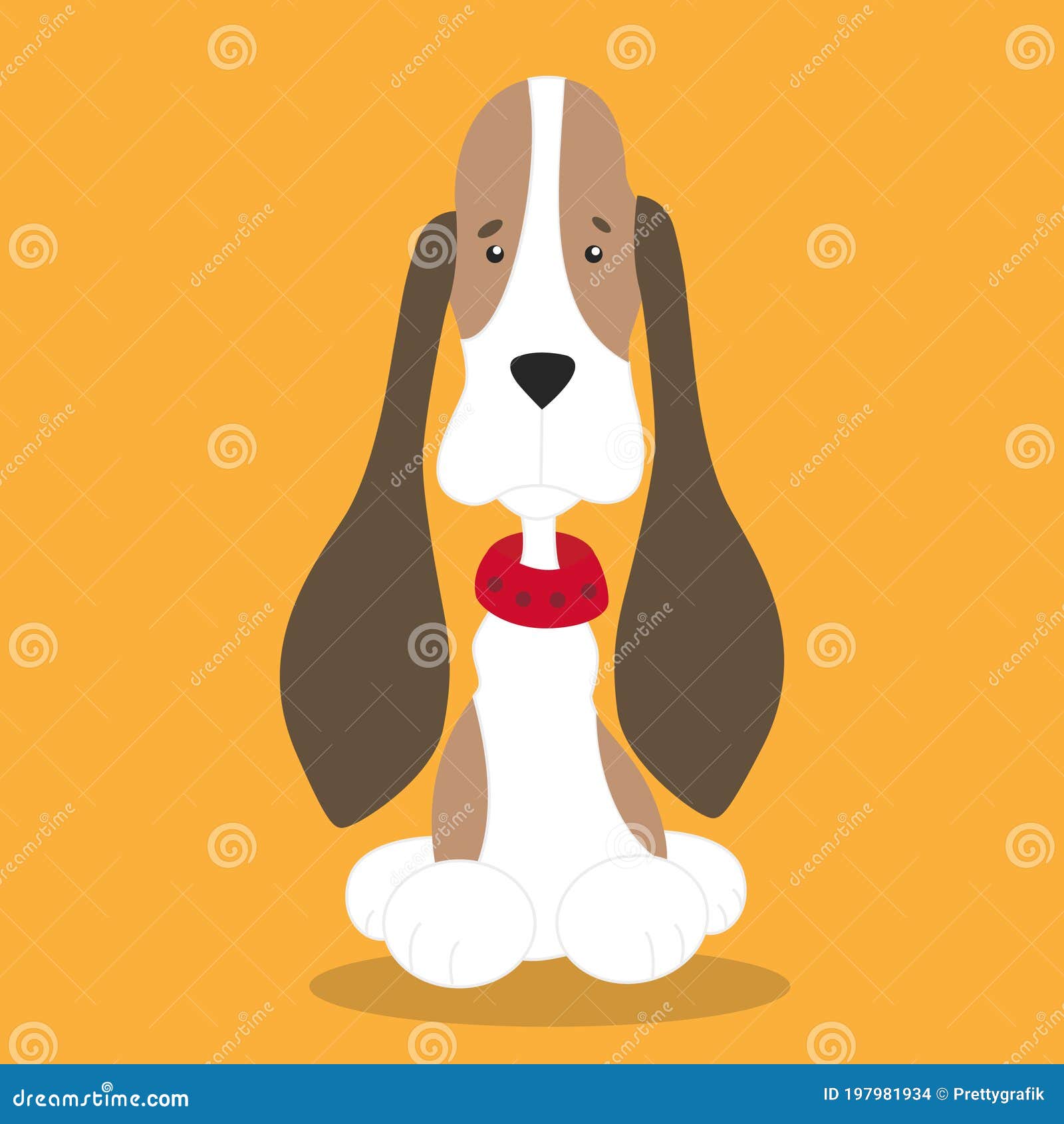 Beagle In Sitting Position Cartoon Character Isolated On Transparent ...