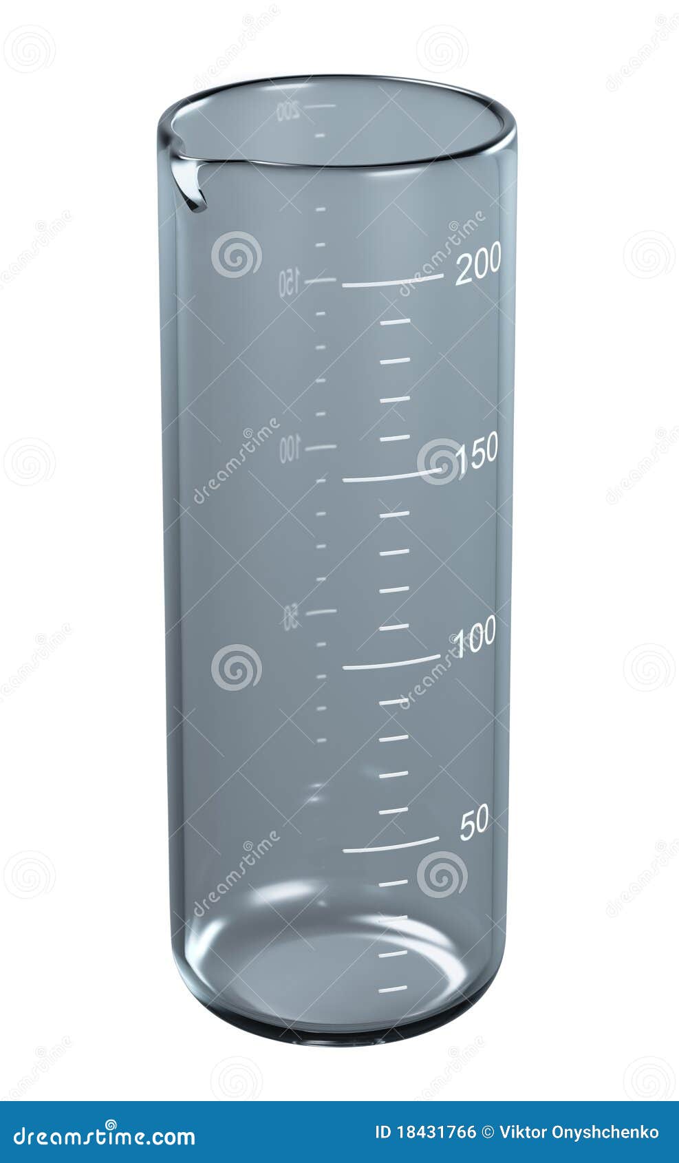 Beaker stock illustration. Illustration of science, cylinder - 18431766