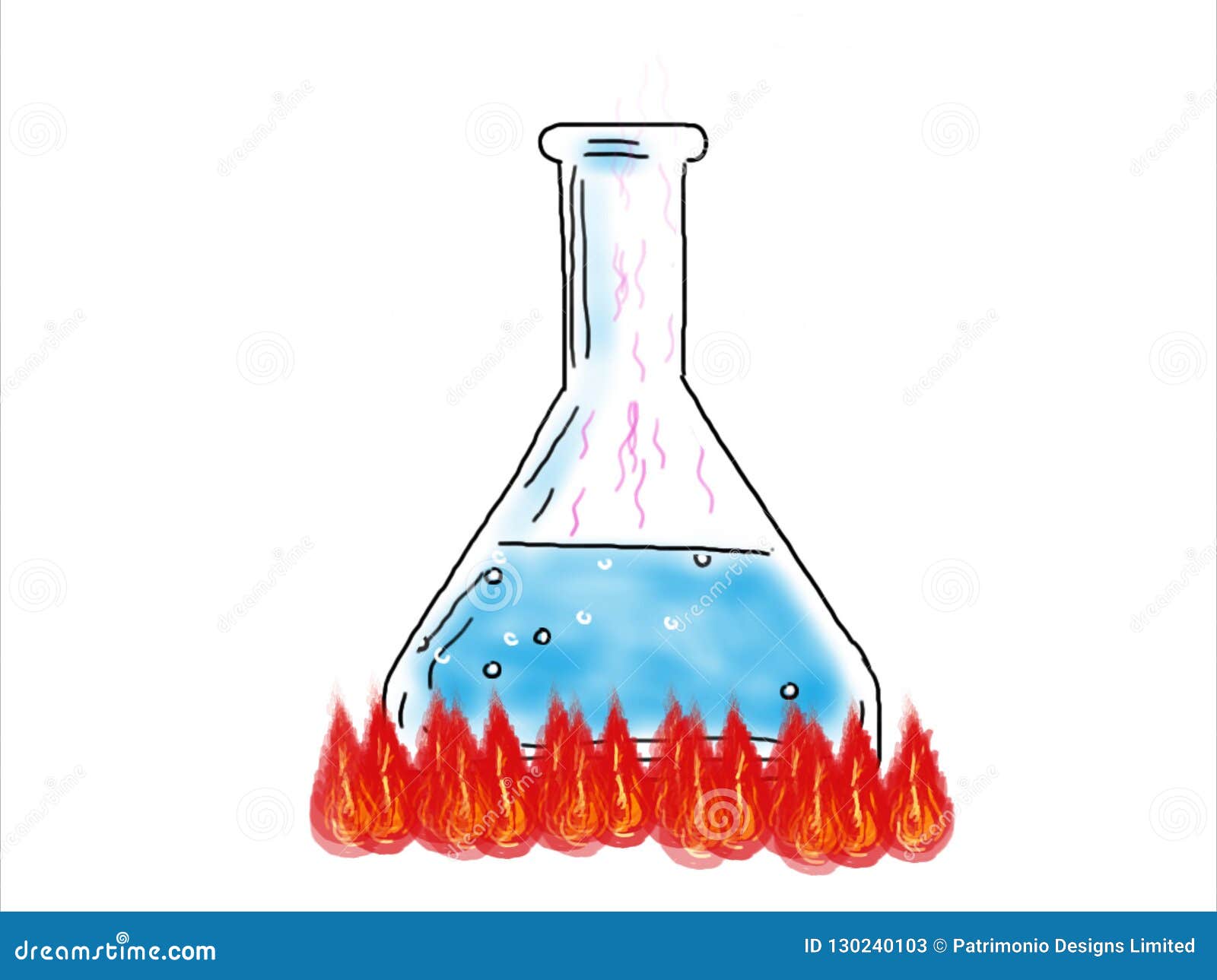Beaker Boiling Drawing Color Stock Illustration - Illustration of ... Beaker Boiling Drawing Color Stock Illustration - Illustration of ...