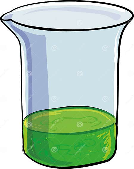 Beaker of Evil Green Sludge Stock Vector - Illustration of medication ...