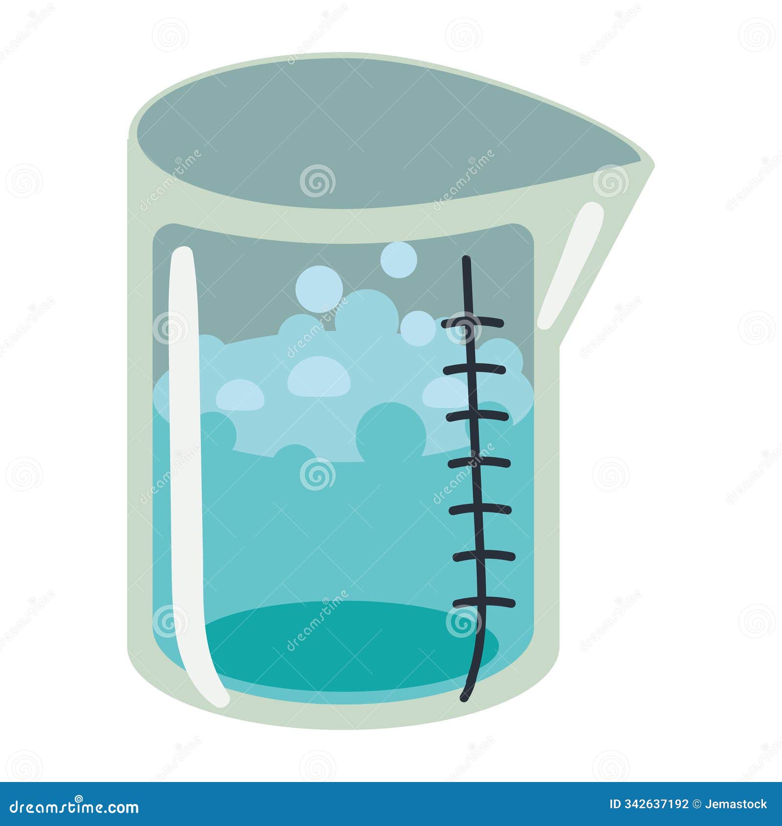 Beaker Flask Laboratory Equipment Stock Illustration - Illustration of ...