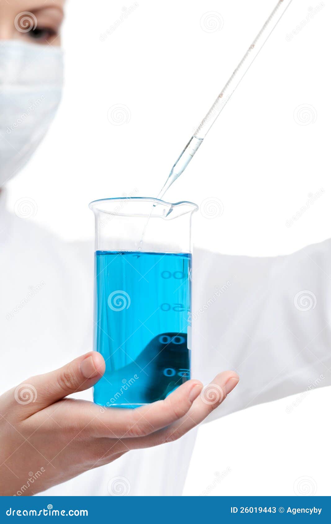 Beaker and glass stick stock image. Image of closeup - 26019443