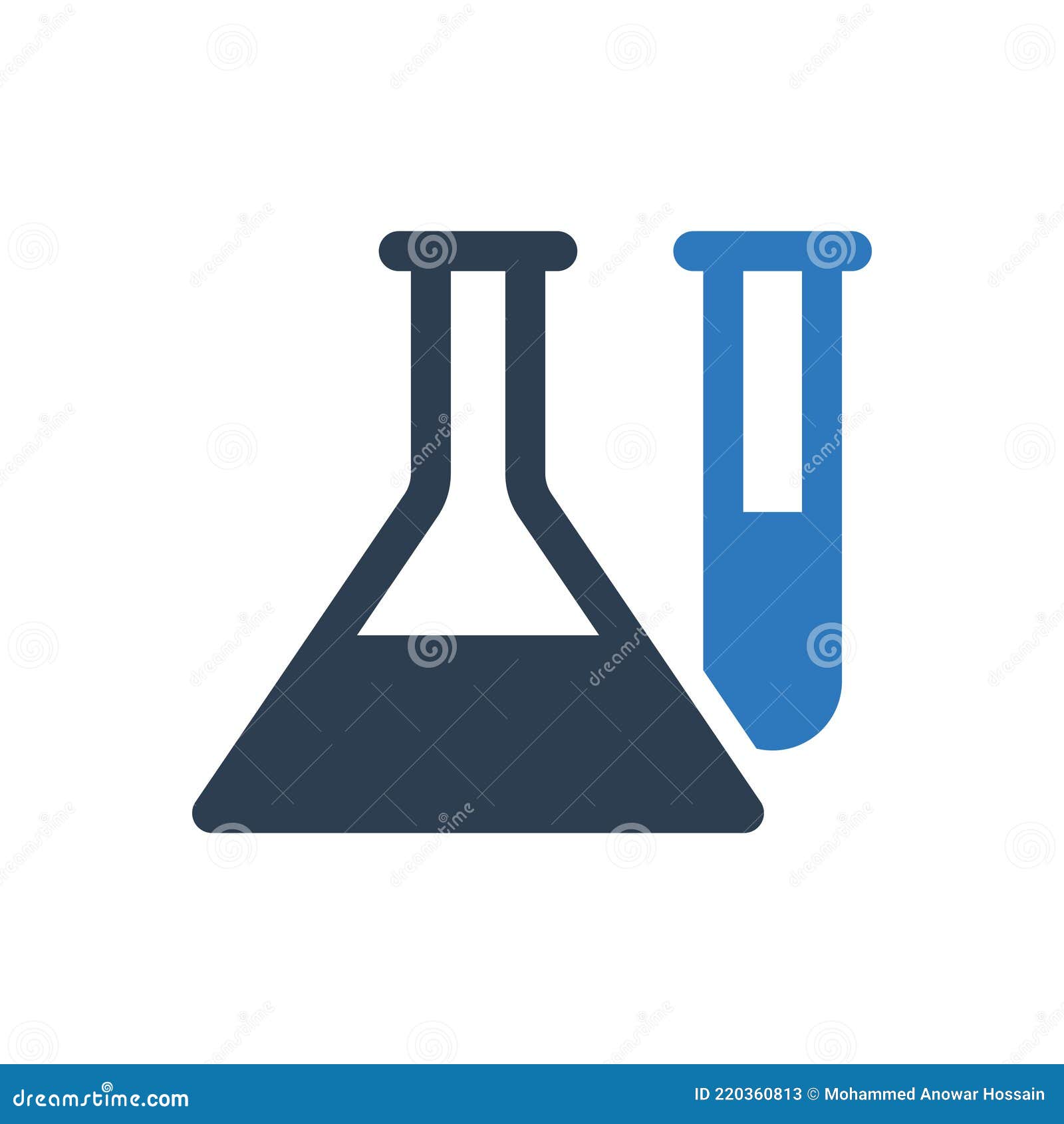 Beaker Glassware Icon - Science Icon Sign Symbol Stock Vector ...