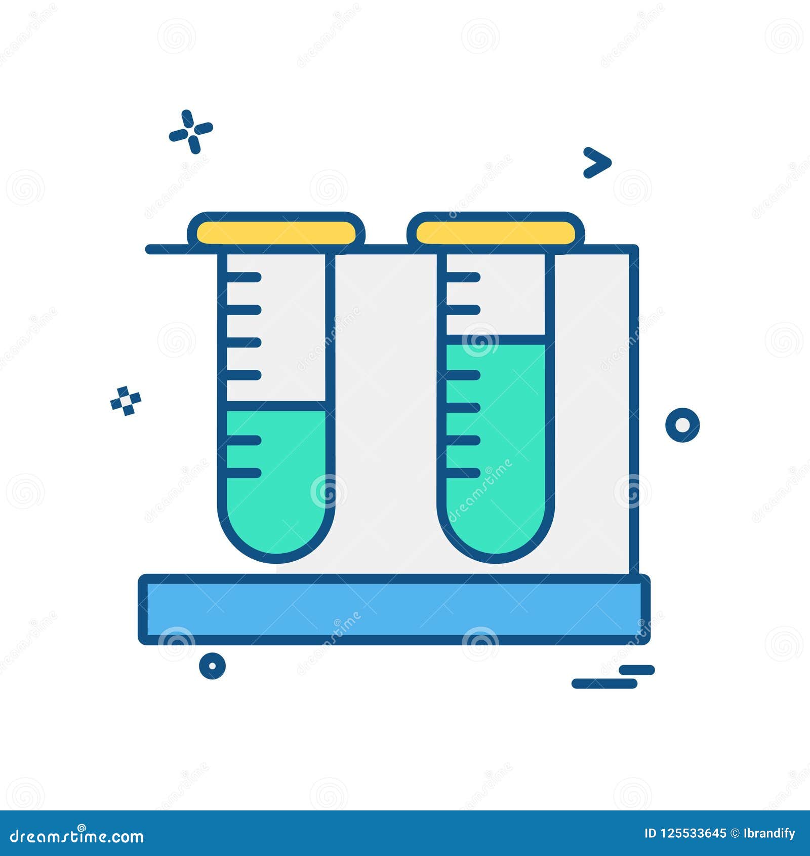 Beaker icon design vector stock vector. Illustration of element - 125533645