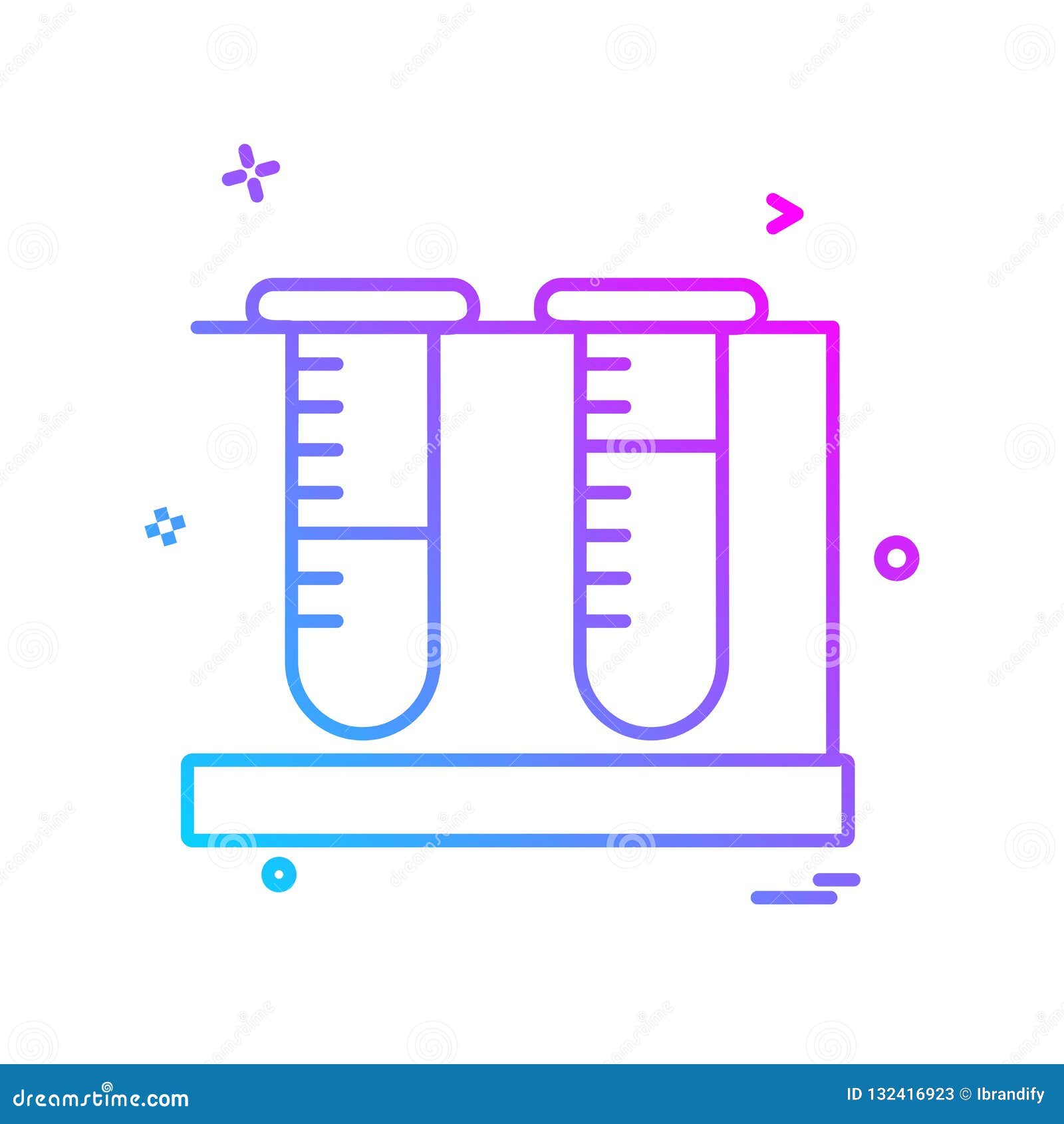 Beaker icon design vector stock vector. Illustration of drug - 132416923