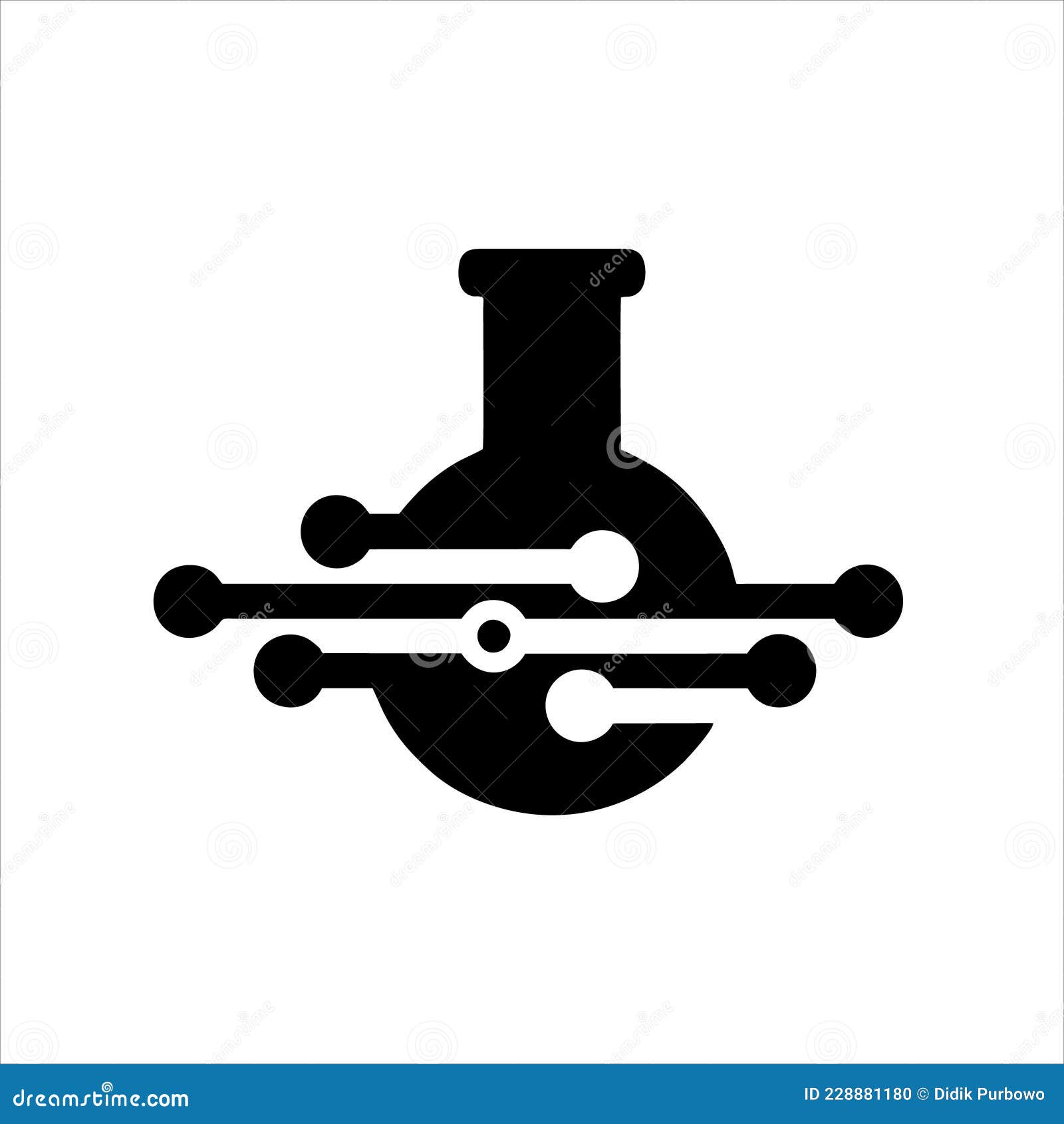 Beaker Icon Isolated on White Background from Science Collection. Stock ...
