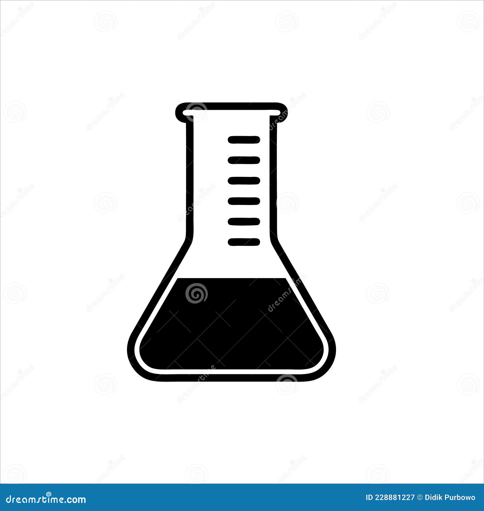 Beaker Icon Isolated on White Background from Science Collection. Stock ...