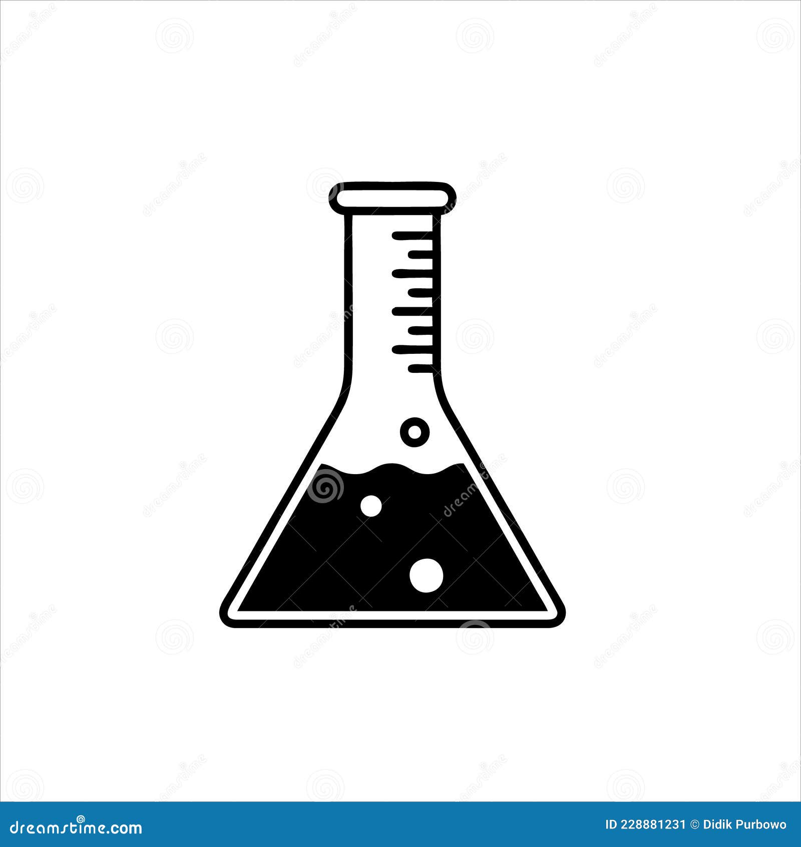 Beaker Icon Isolated on White Background from Science Collection. Stock ...