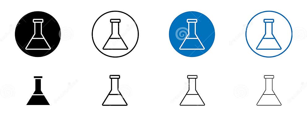 Beaker icon vector stock illustration. Illustration of bottle - 348076922