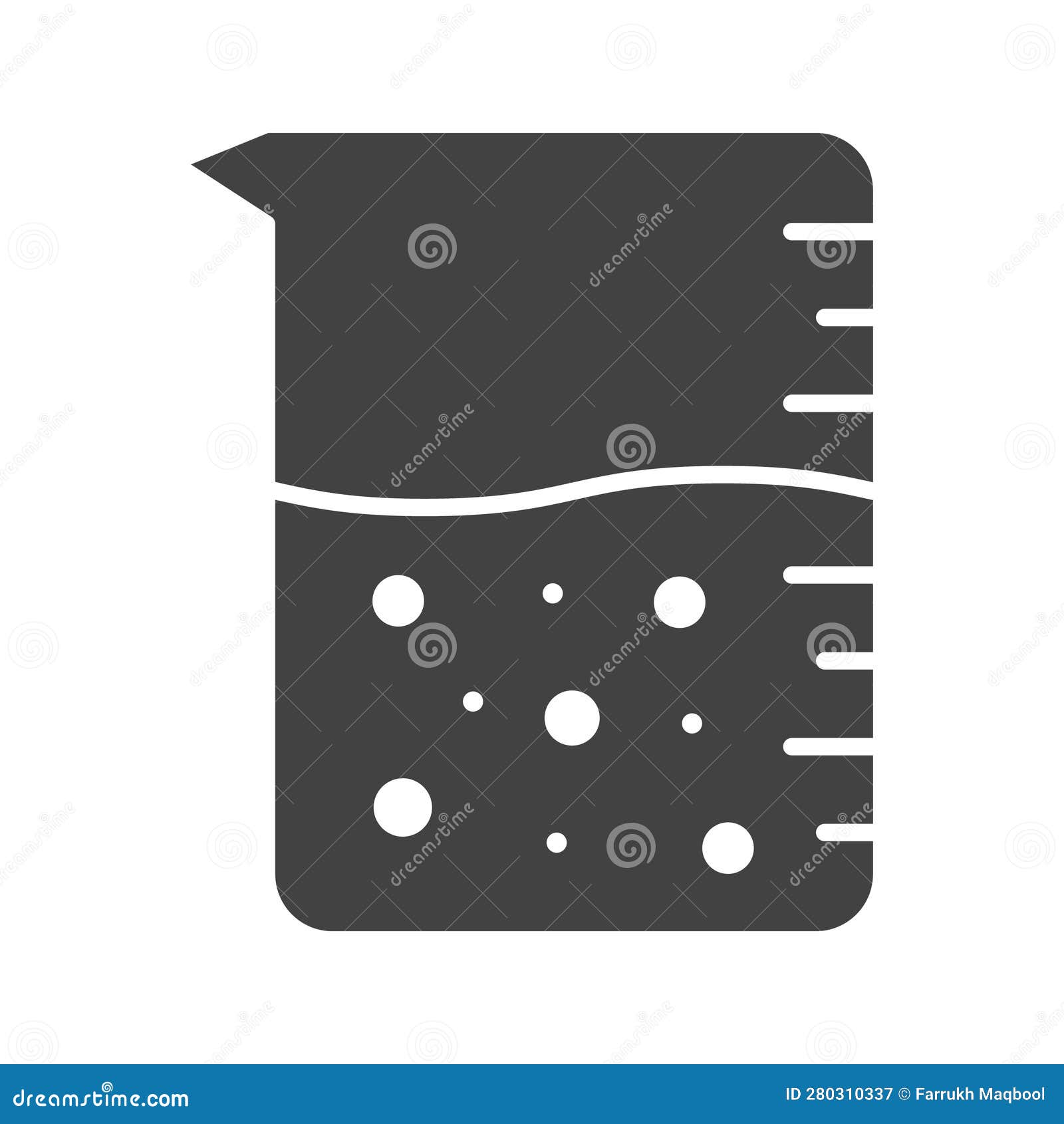 Beaker icon vector image. stock vector. Illustration of chemistry ...