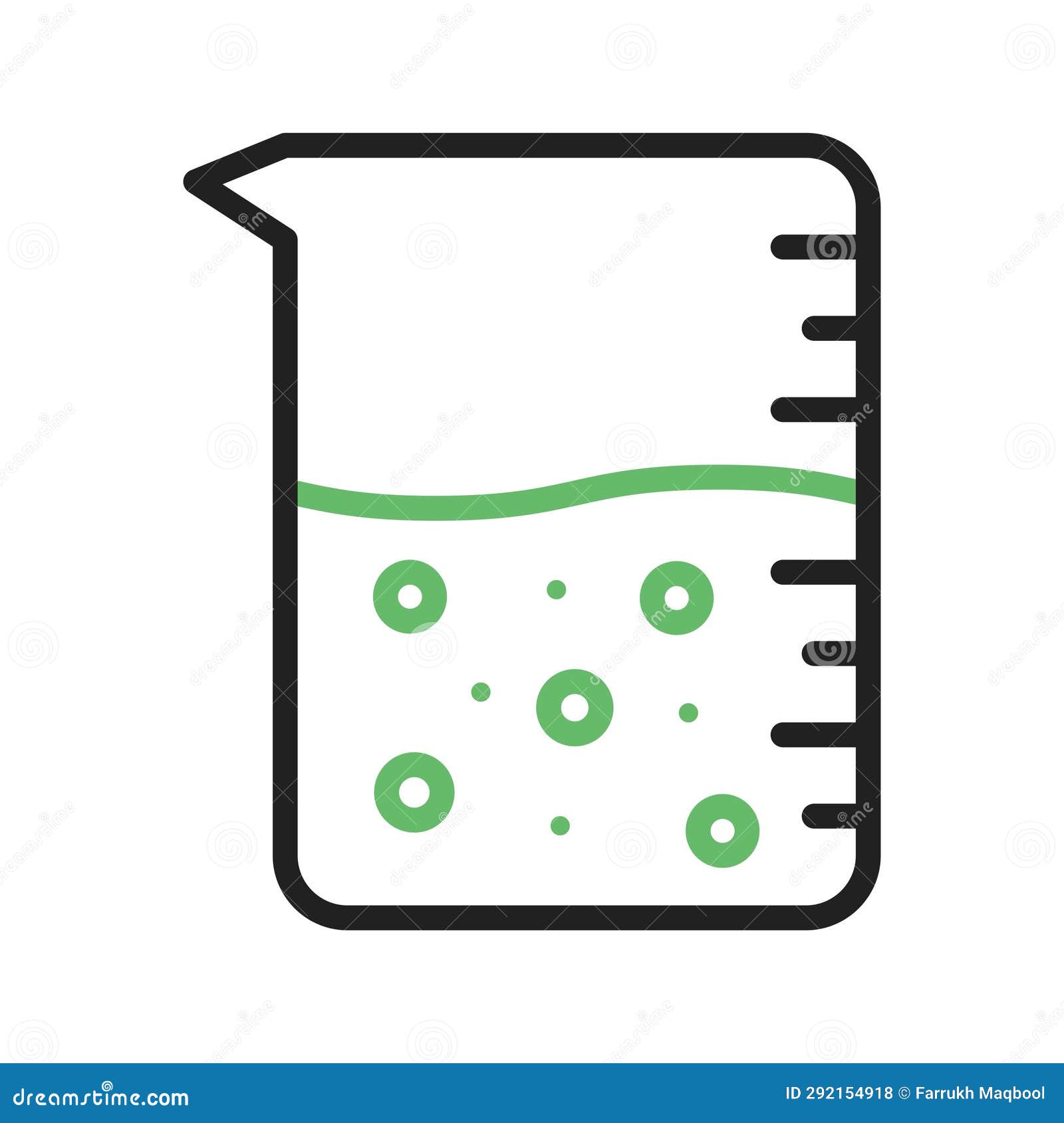 Beaker icon vector image. stock vector. Illustration of solution ...
