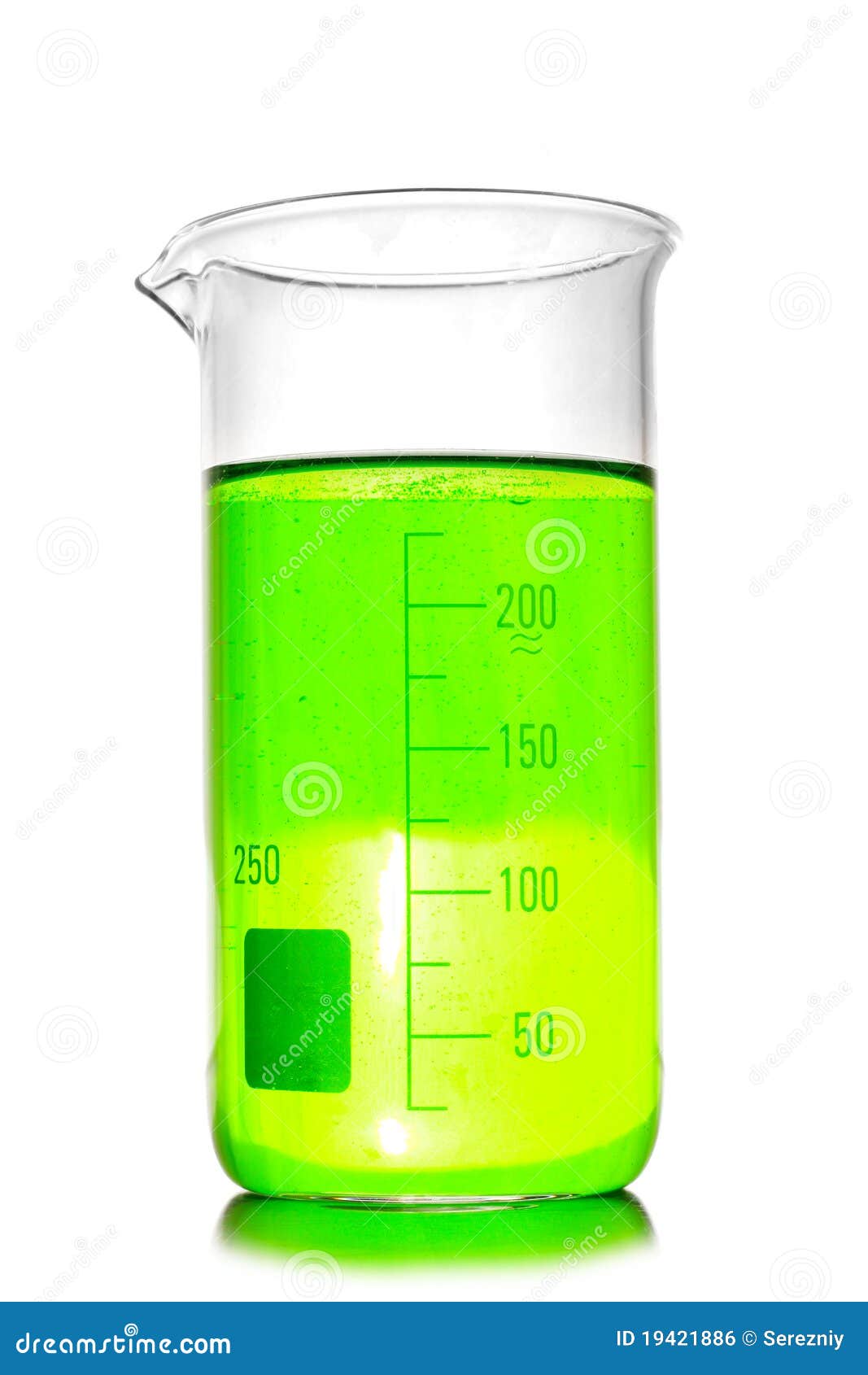 Beaker Isolated. Laboratory Glassware Stock Photo - Image of medicine ...