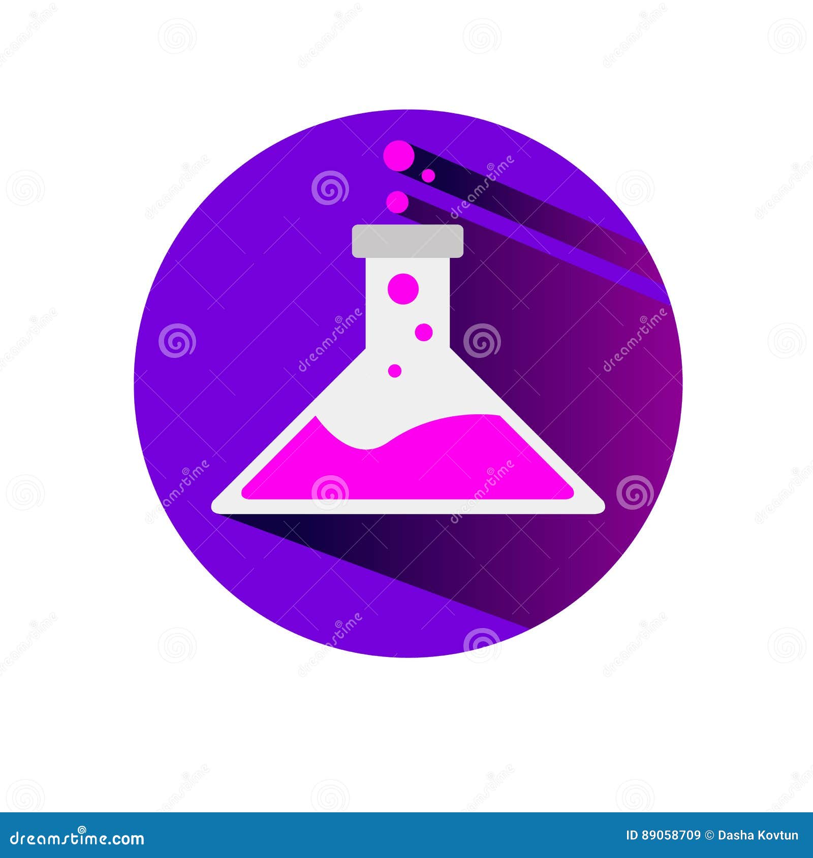 Beaker Lab Icon Vector Flask Research Stock Vector - Illustration of ...