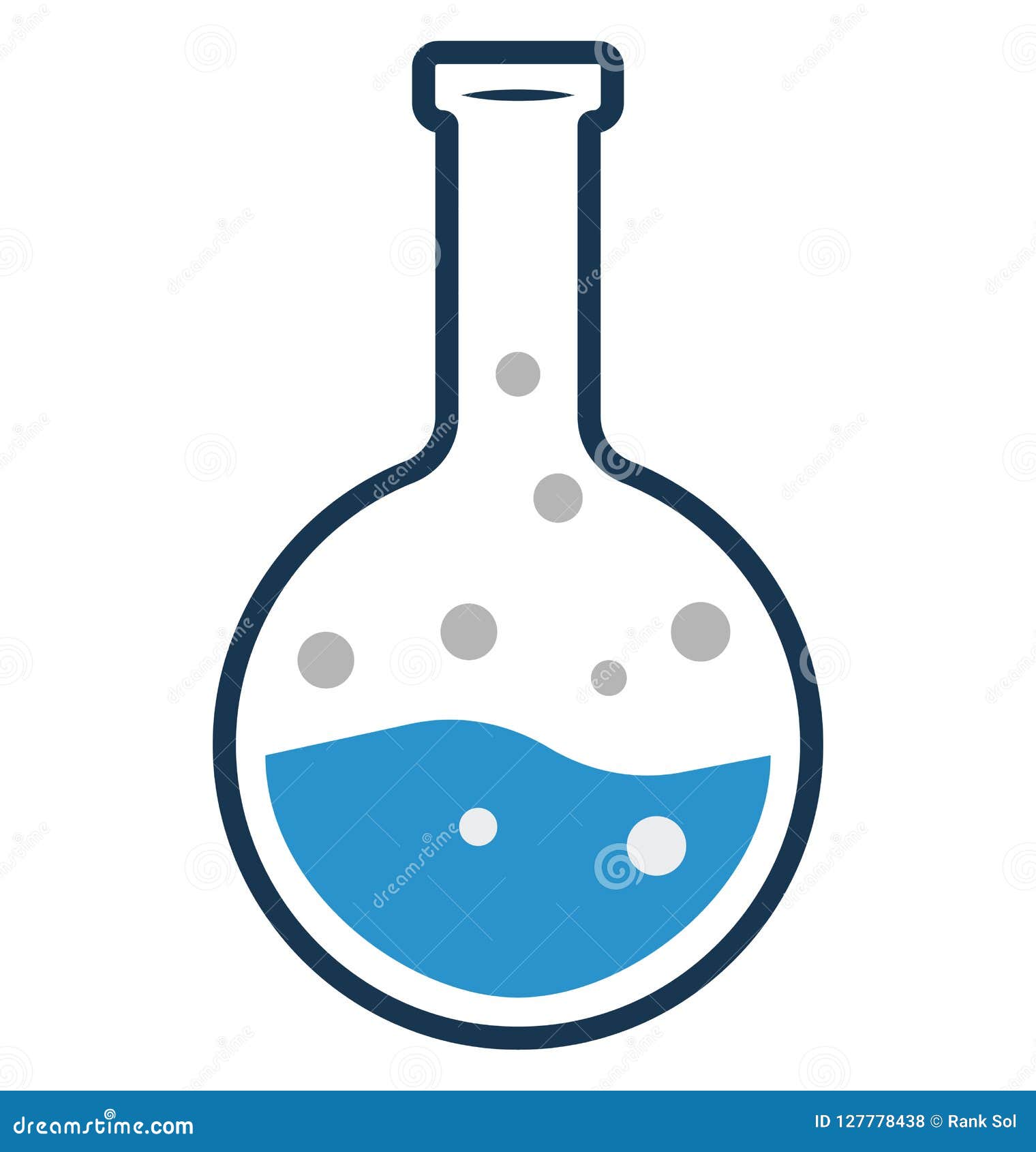Beaker, Lab Test Isolated Vector Icon Can Be Easily Modified or Edit ...