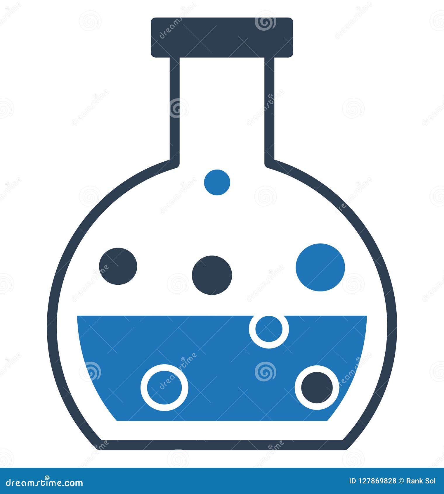 Beaker, Lab Test Isolated Vector Icon Can Be Easily Modified or Edit ...