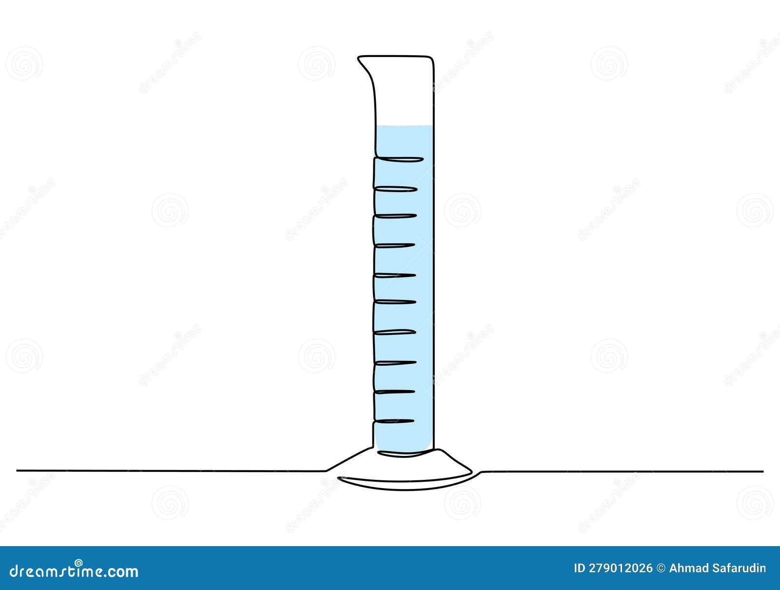 Beaker - Laboratory Equipment and Tools Object, One Line Drawing ...