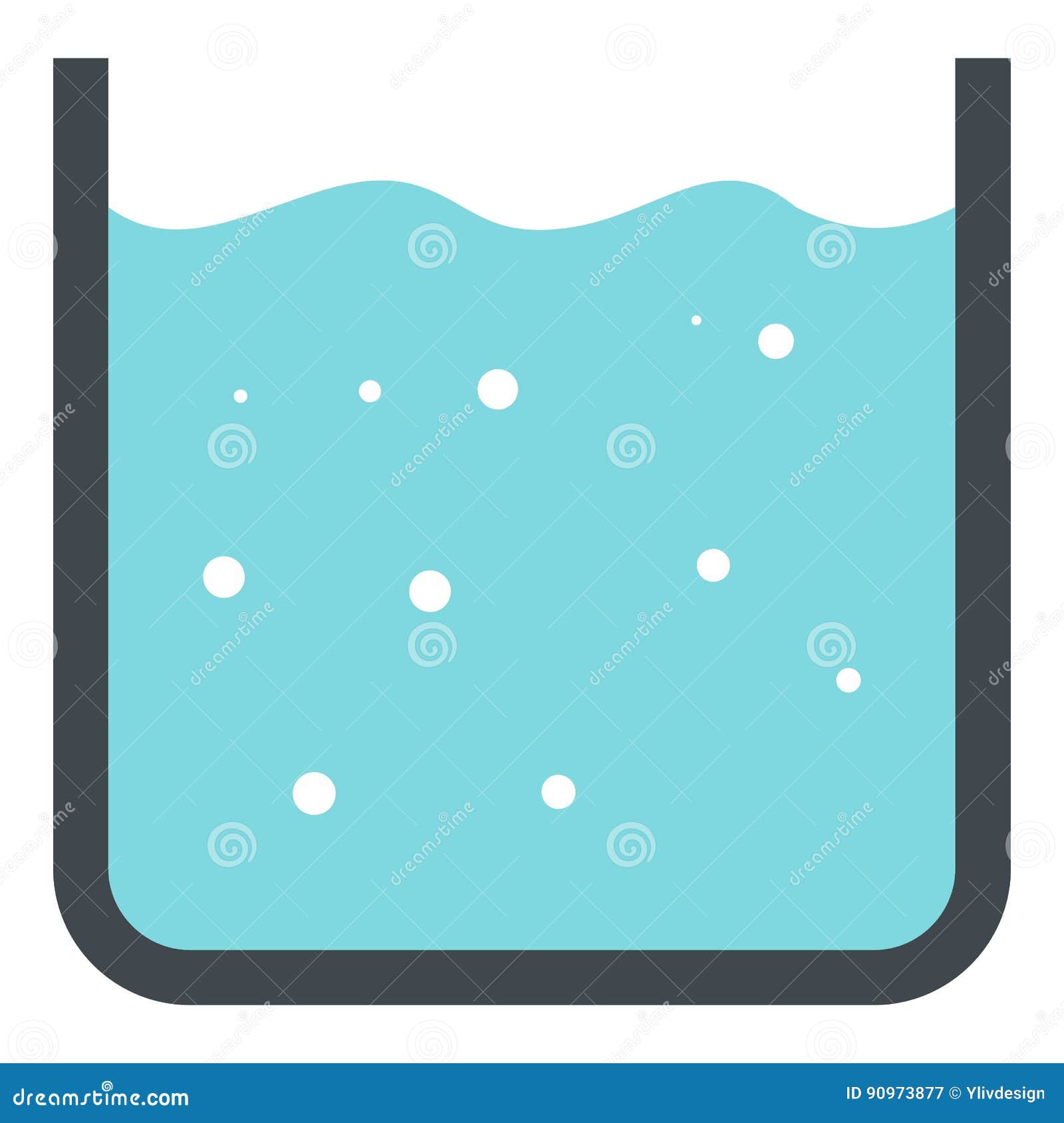 Beaker With Water Vector Illustration | CartoonDealer.com #4699102