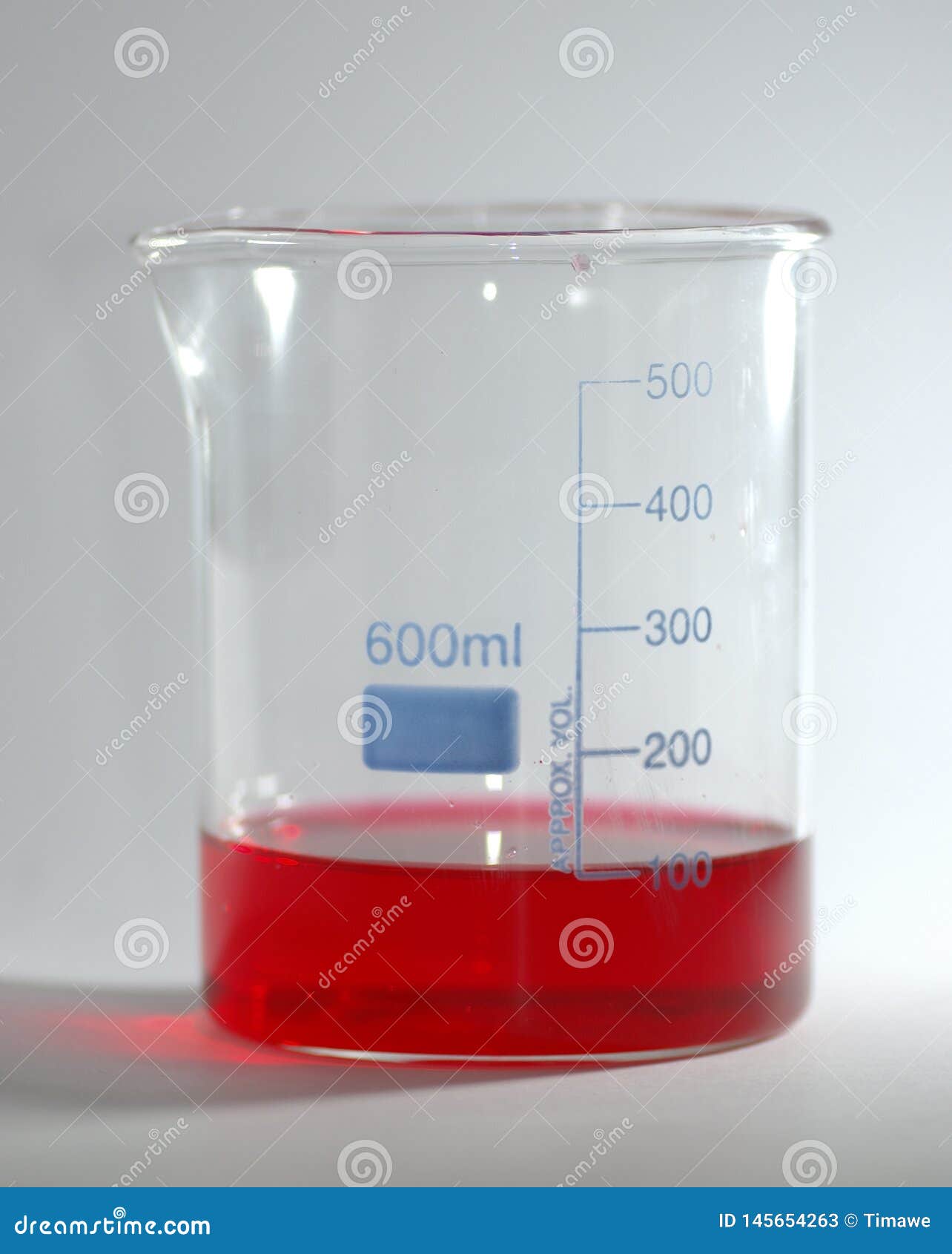 Beaker of Red Liquid stock image. Image of liquid, science - 145654263