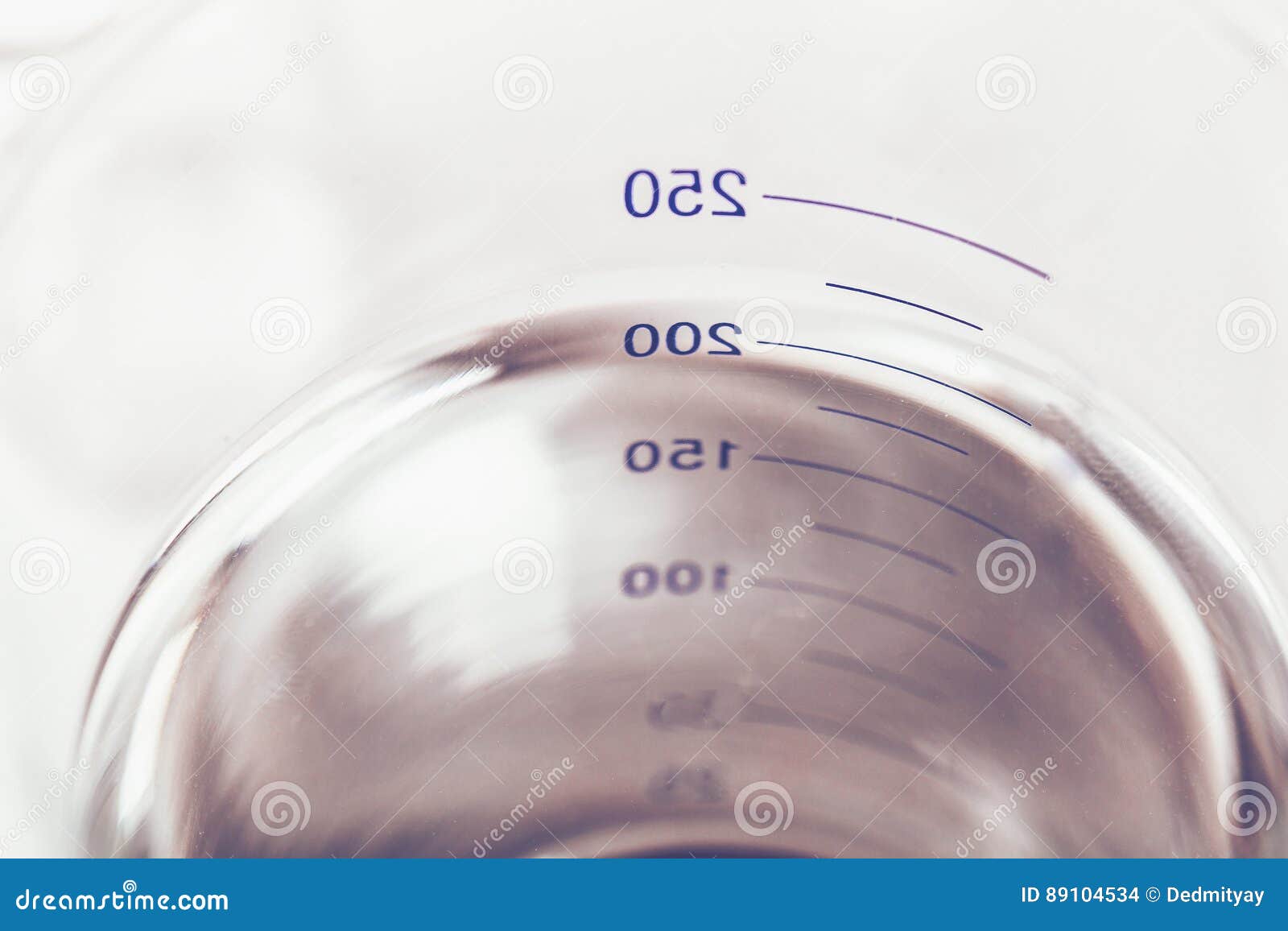 Beaker with the Scale and the Fluid Inside View, Equipment Chemistry ...