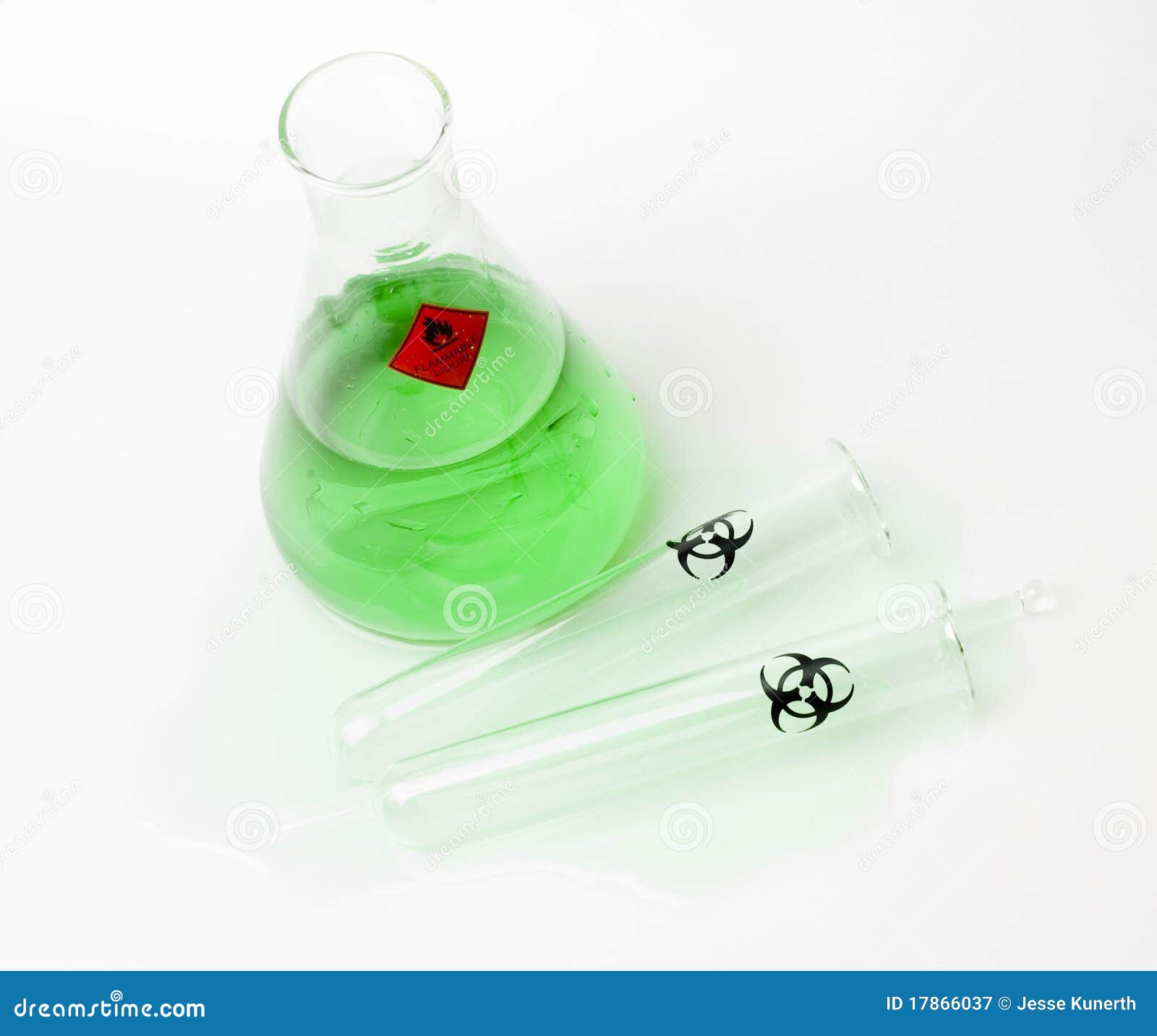 Beaker with Toxic Liquid stock image. Image of spill - 17866037