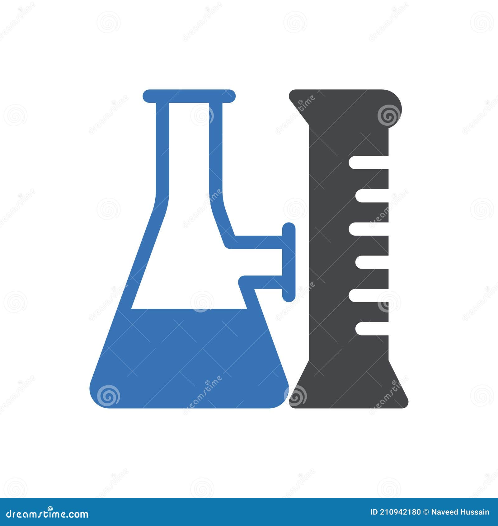 Beaker stock vector. Illustration of development, beaker - 210942180