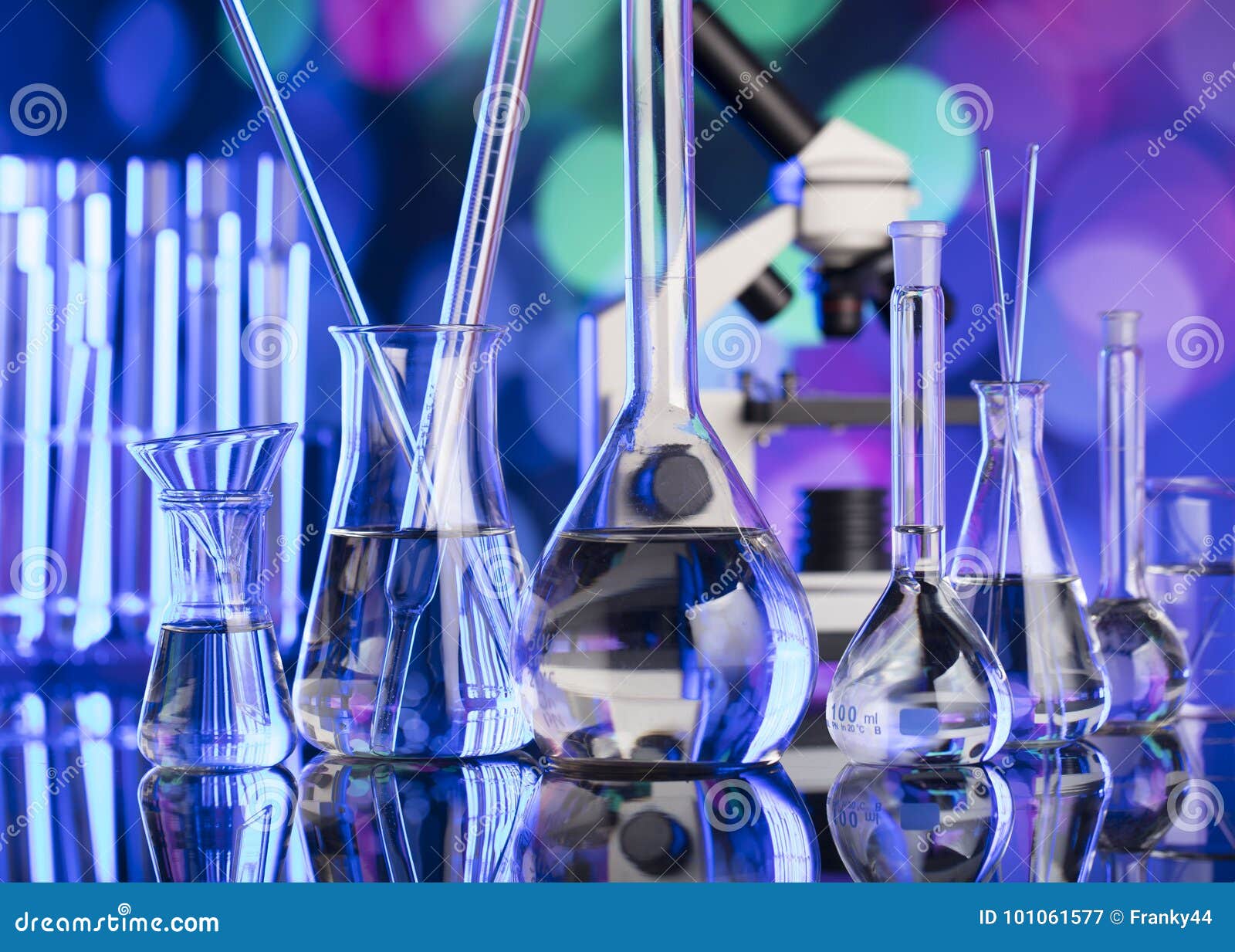 Laboratory theme. stock image. Image of bokeh, biotechnology - 101061577