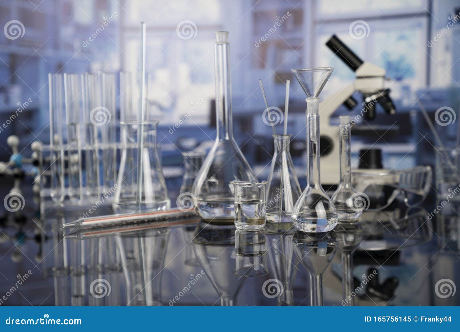Science Laboratory Interior. Science Experiment. Stock Image - Image of ...