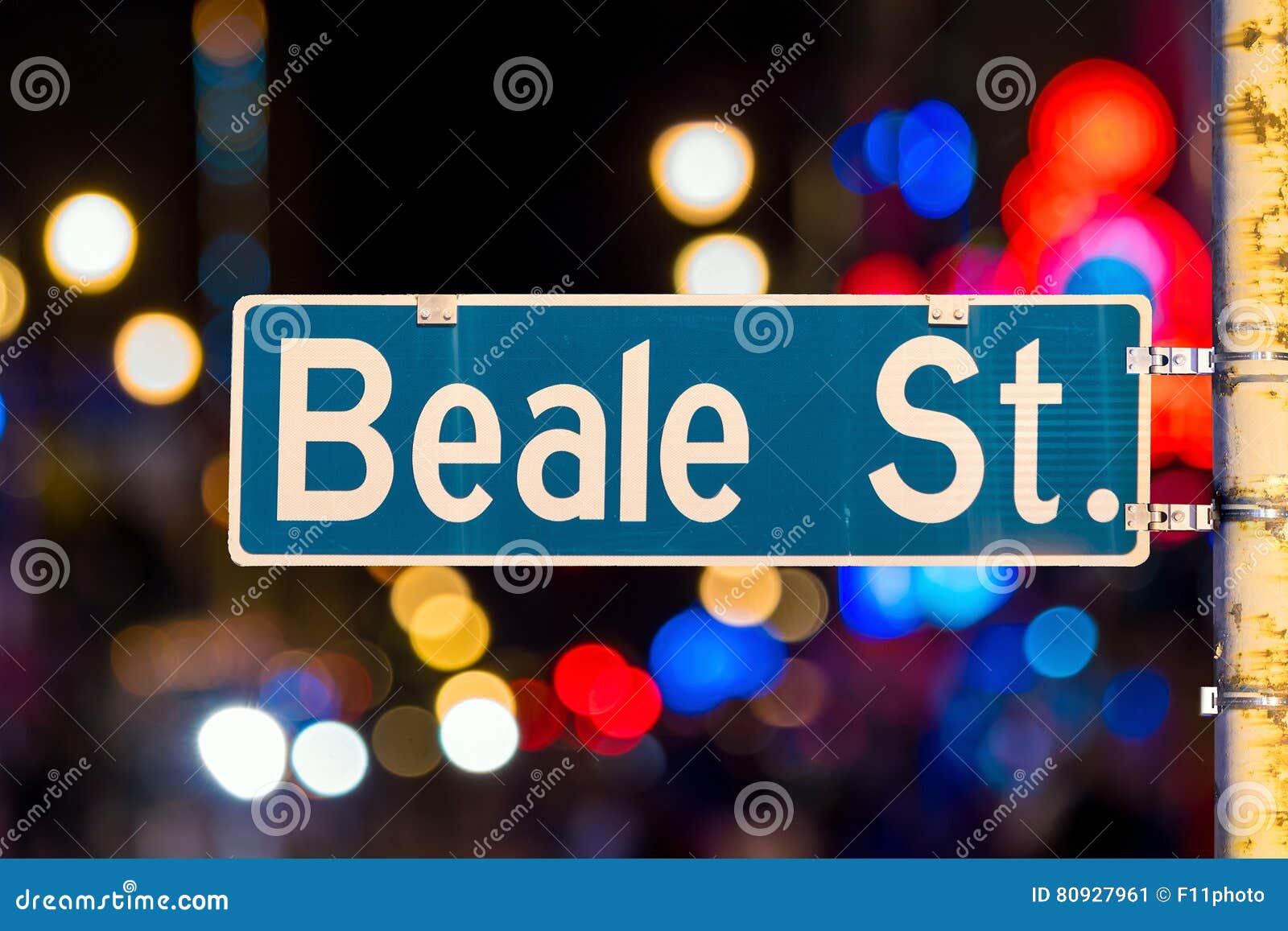 Beale street sign stock image. Image of american, capital - 80927961