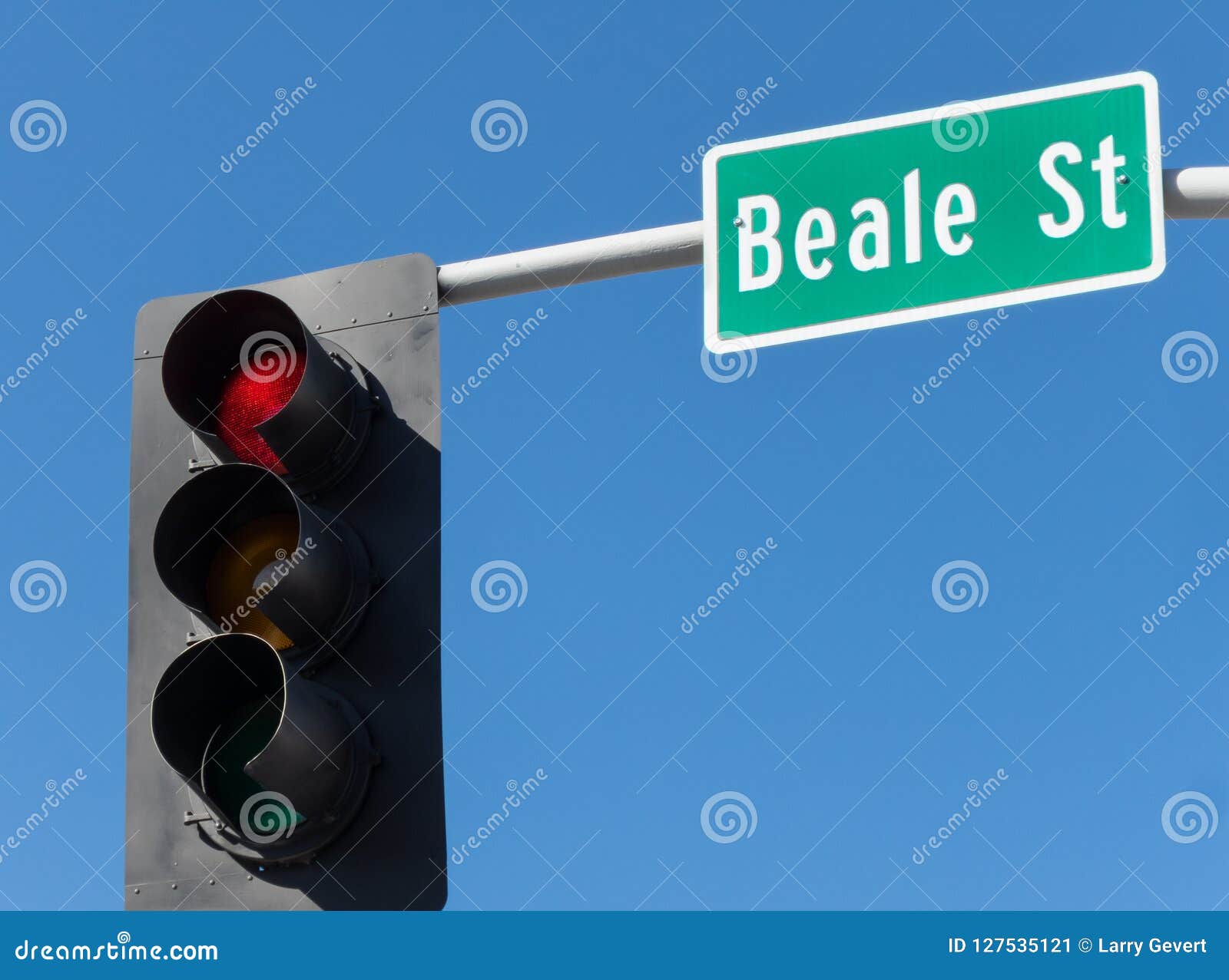 Beale Street sign stock image. Image of city, famous - 127535121