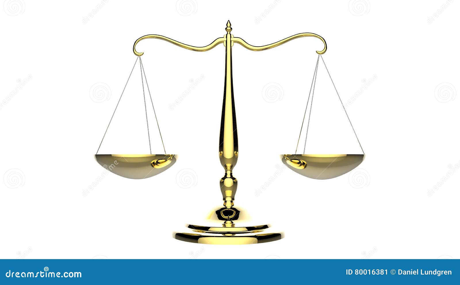 Beam Balance Scale 3d Rendering Stock Illustration - Illustration of ...