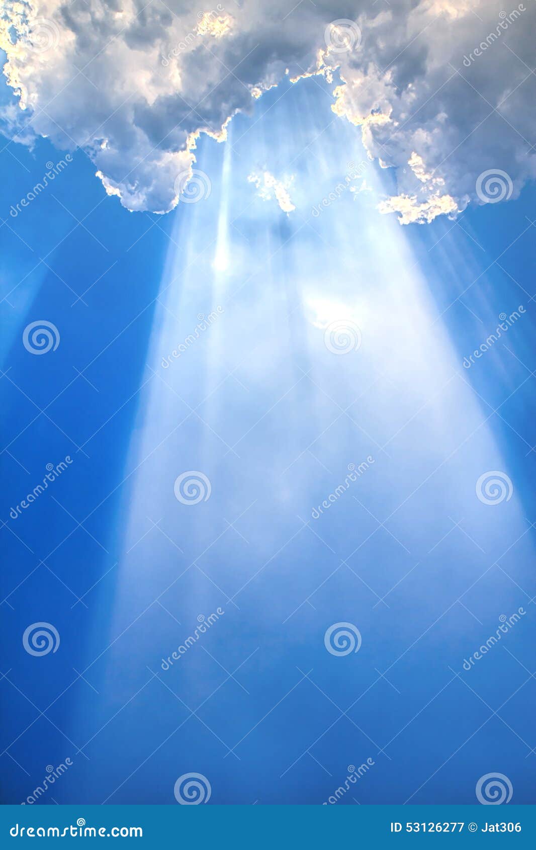 Beam of Light and the Clouds Stock Image - Image of climate, pure: 53126277