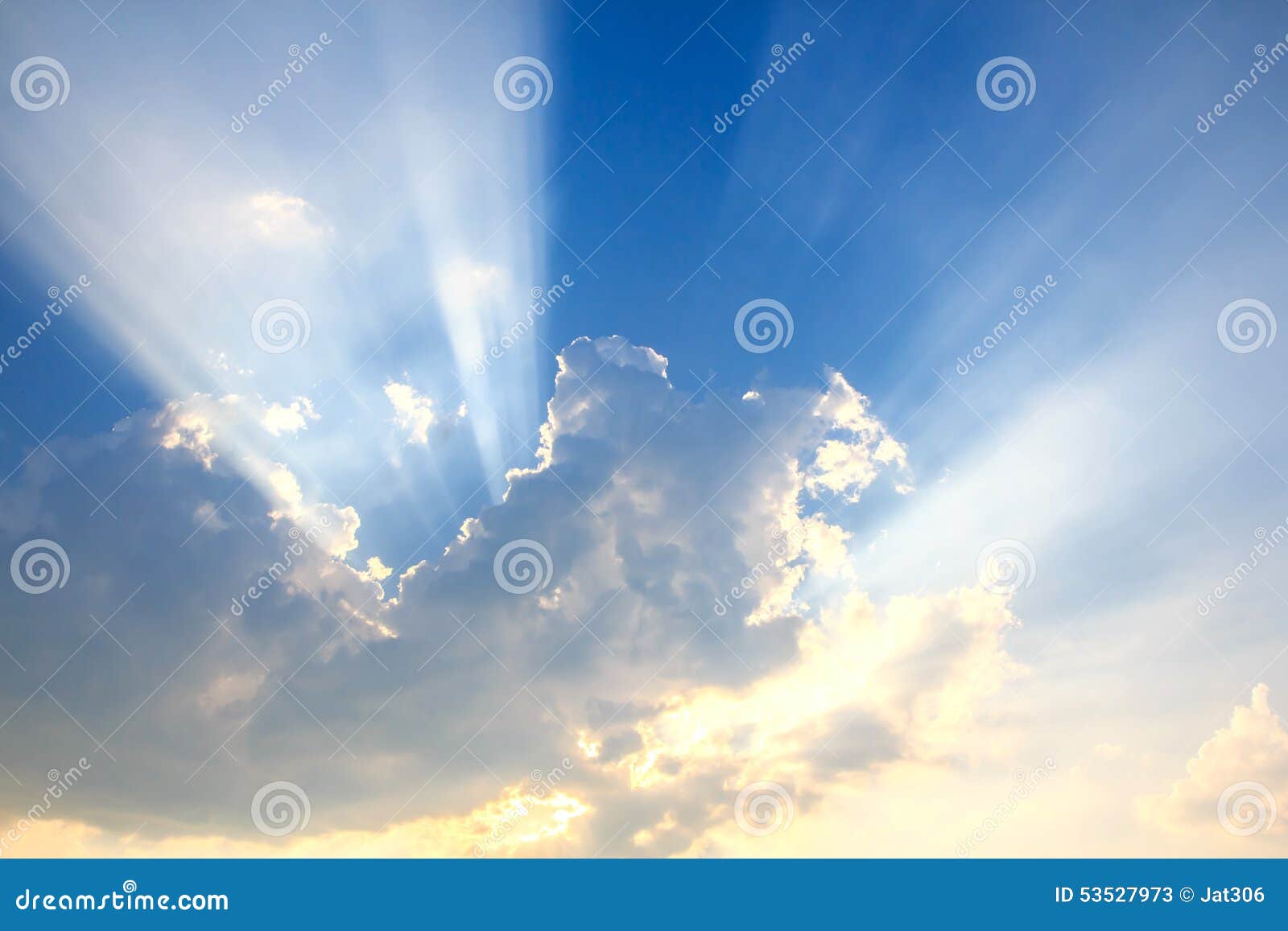 Beam of Light and the Clouds Stock Image - Image of pure, climate: 53527973