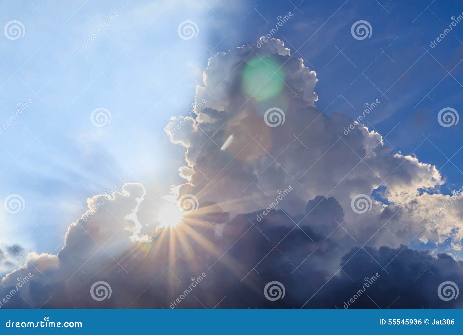 Beam of Light and the Clouds Stock Photo - Image of heavenly, heaven ...