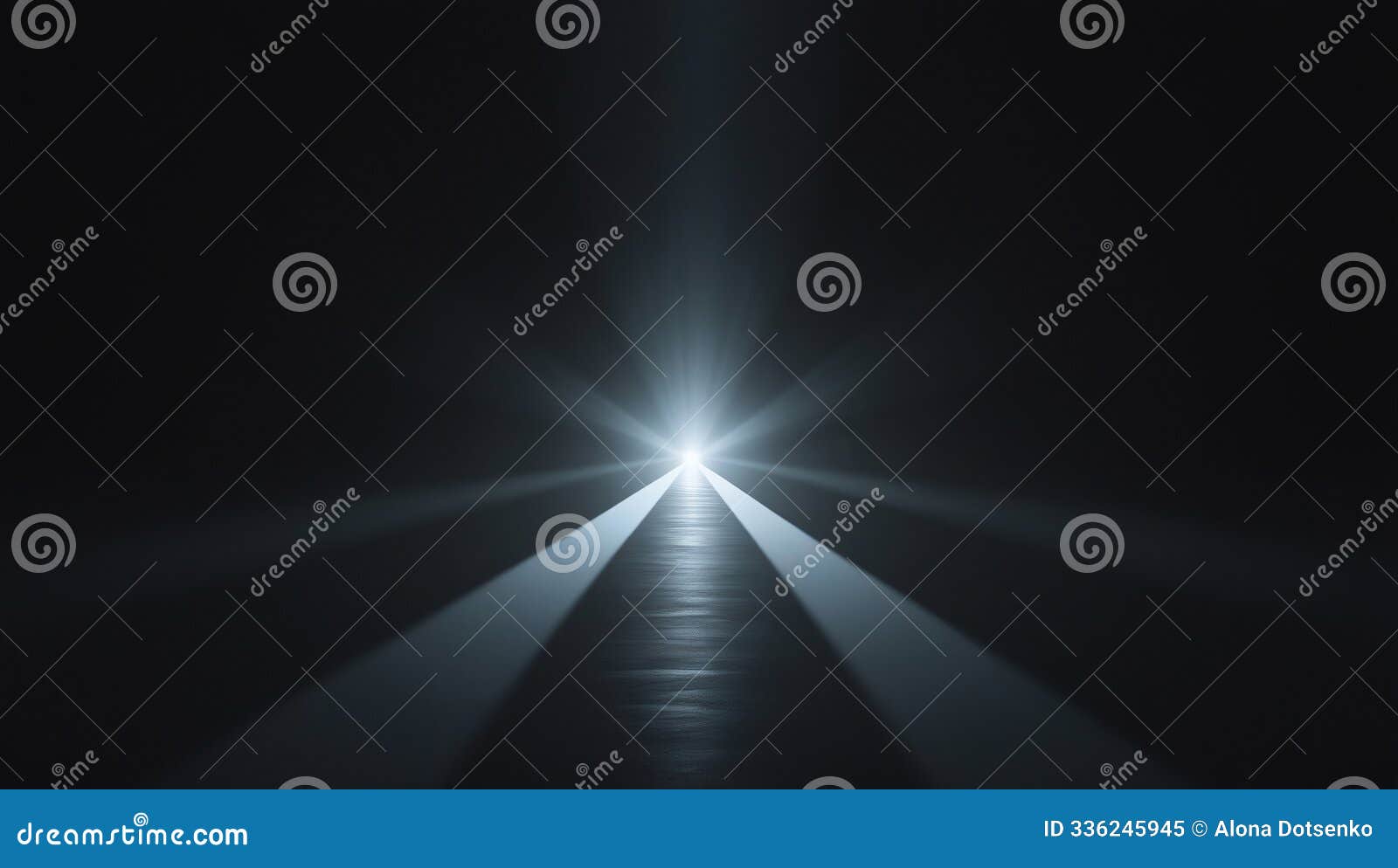 Beam of Light in the Dark, Torch Shining through Darkness, Black ...