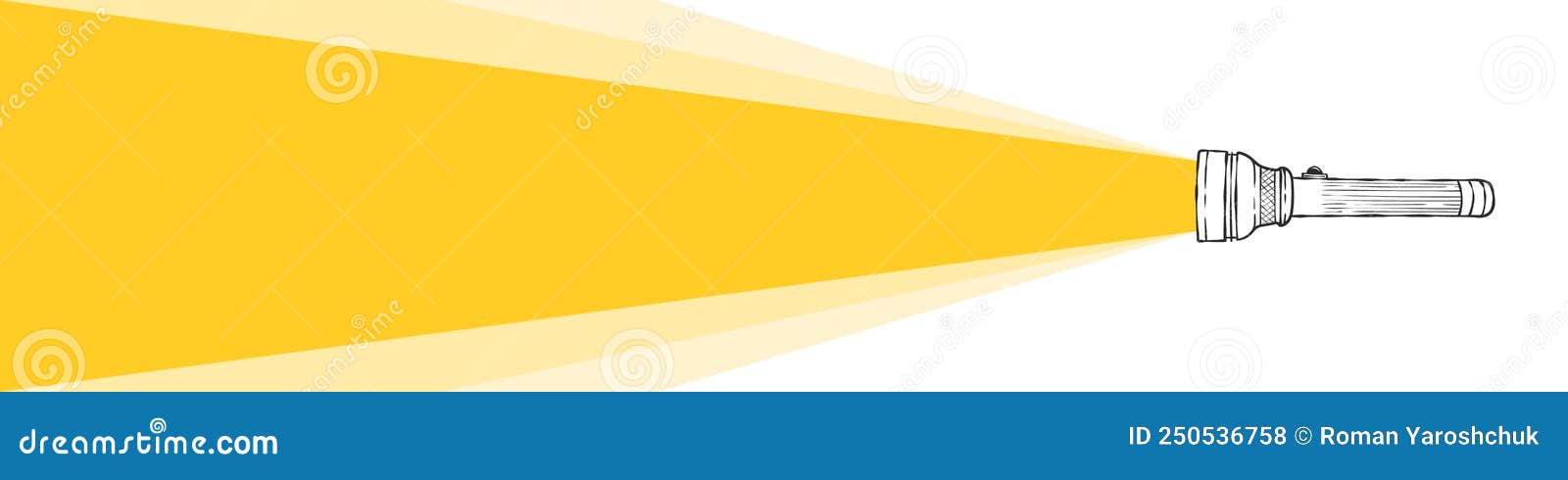 The Beam Of The Flashlight Illuminates The Footprint. The Light Of The ...