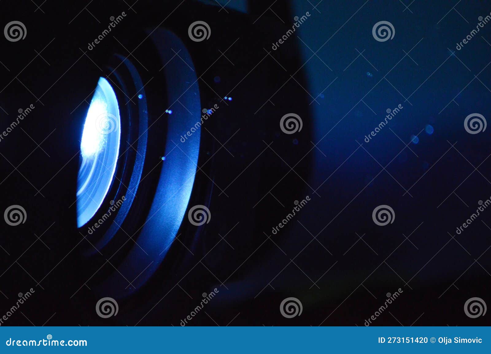 Beam of Light from the Switched on Projector Stock Photo - Image of ...