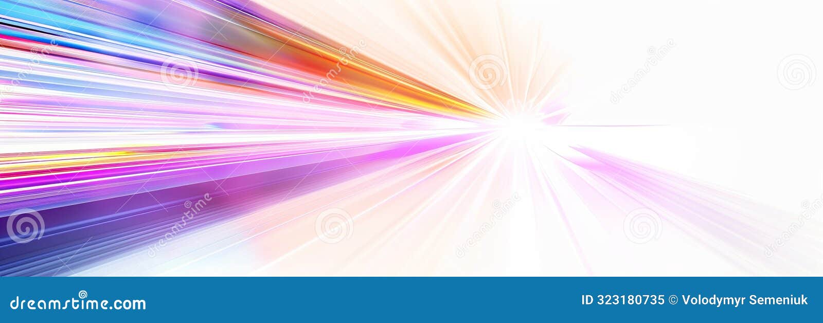 Beam of Light Transforming through the Visible Spectrum into Ethereal ...