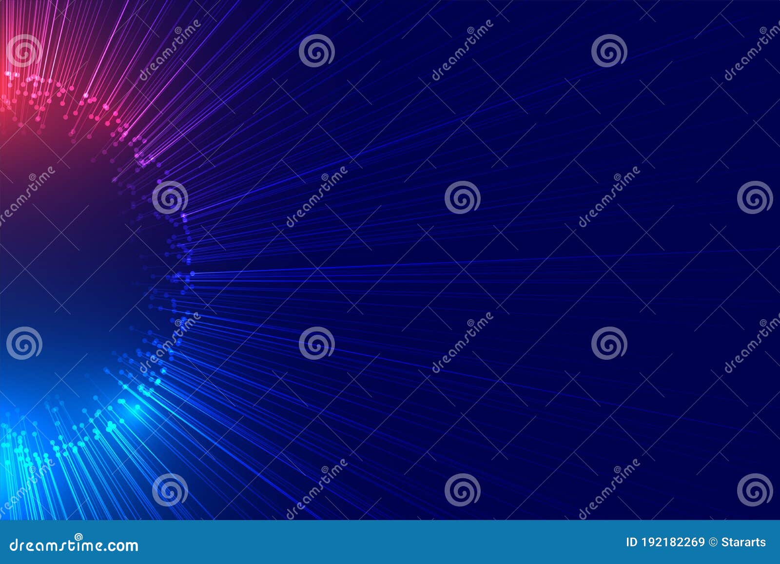 Beam of Lights Bursting Out Technology Background Stock Vector ...