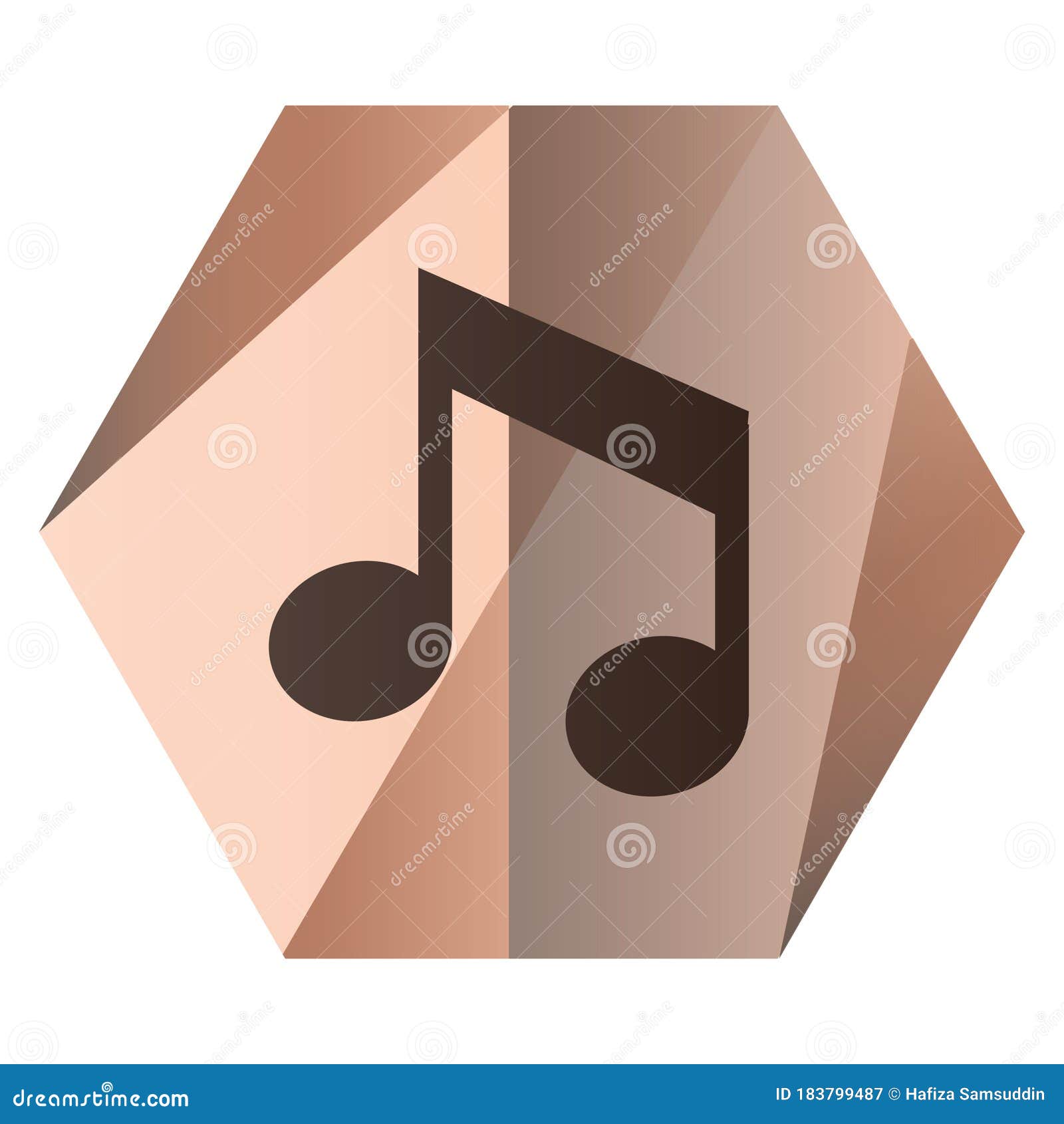 Beam Note for Music. Vector Illustration Decorative Background Design ...